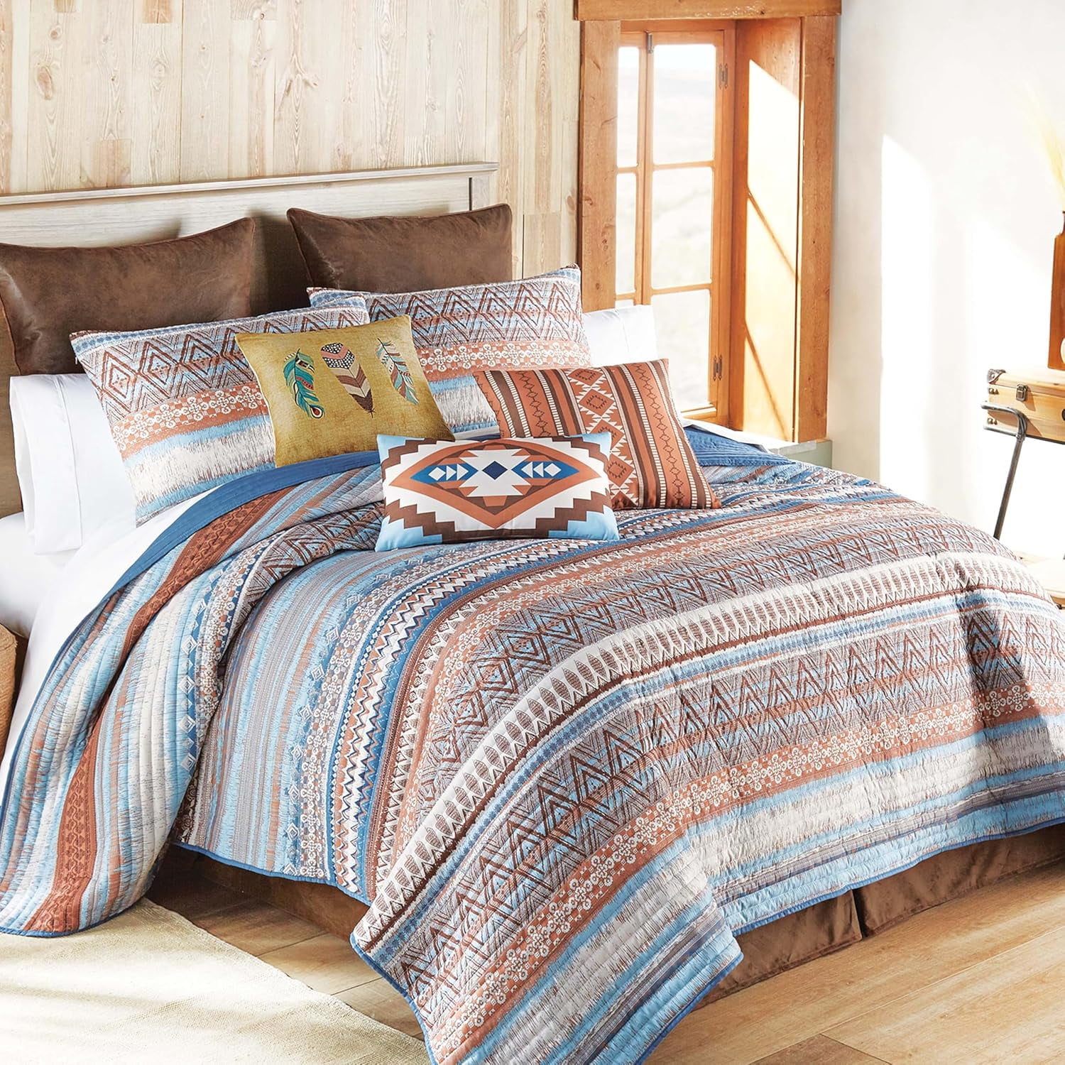 Black Forest Décor Earth and Sky Southwestern King Quilt Set ...