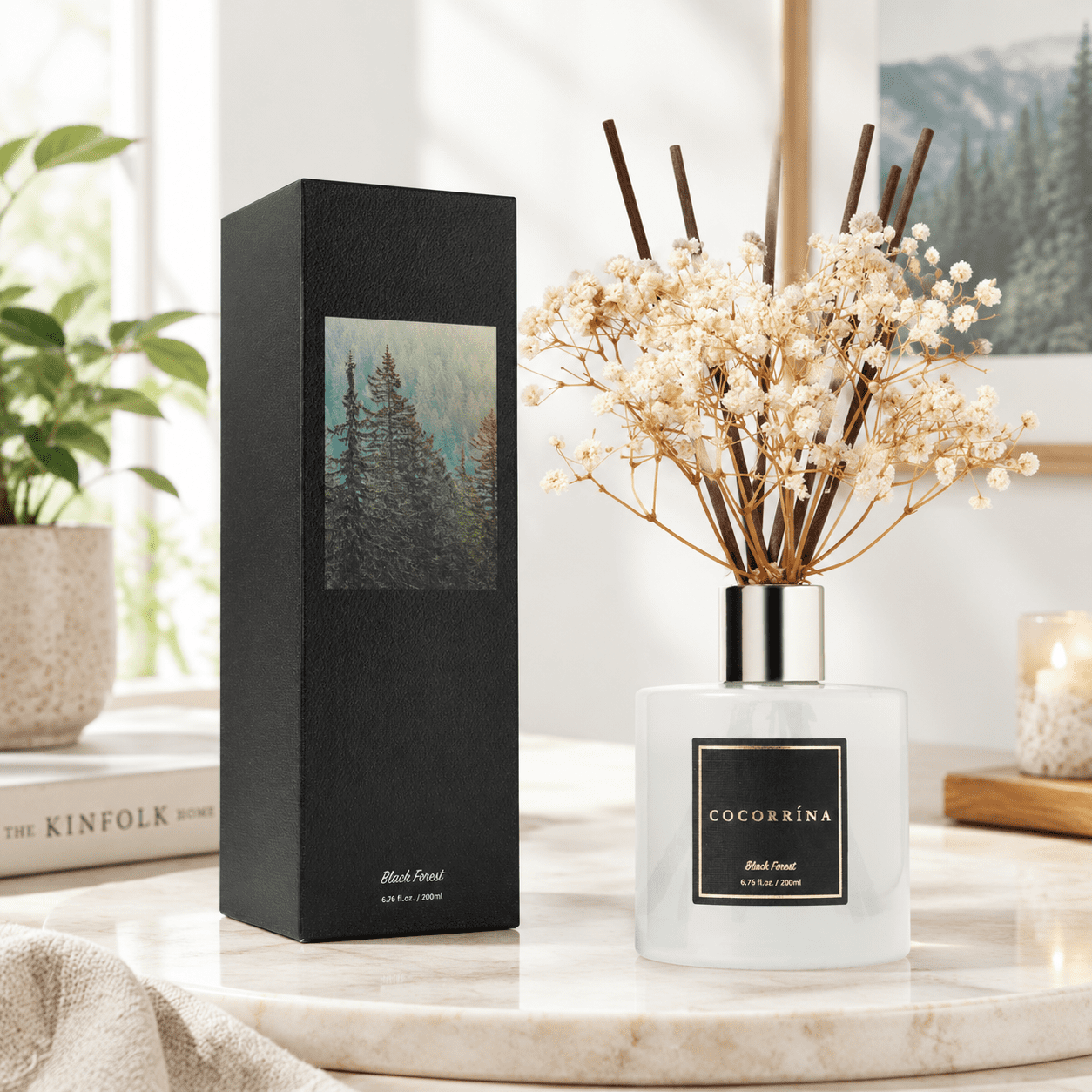 Black Forest - Flower Reed Diffuser Set, 6.7 Ounce/1pack, Home ...