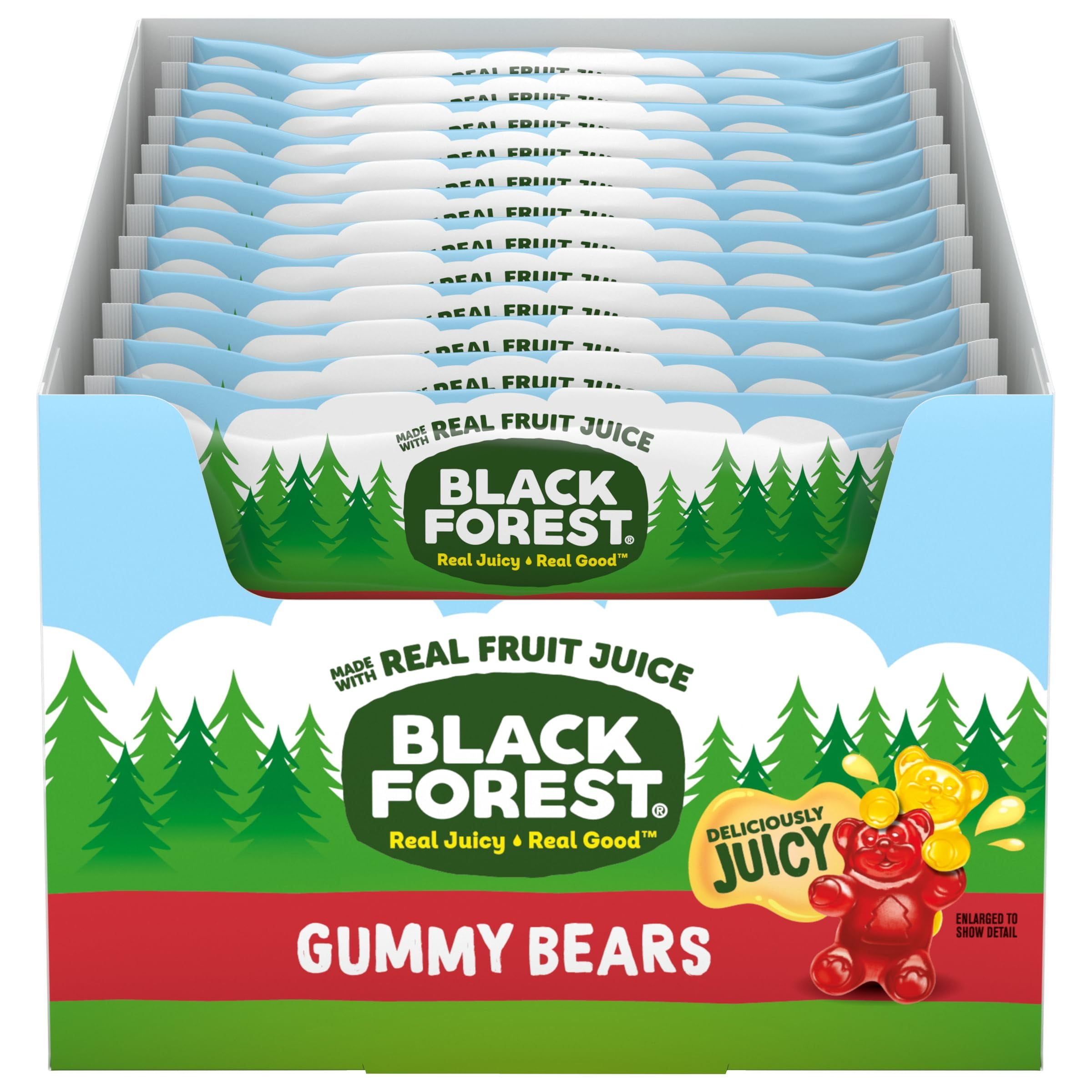 Black Forest Gummy SCH4 Bears Candy, Made With Real Fruit Juice, 3 ...