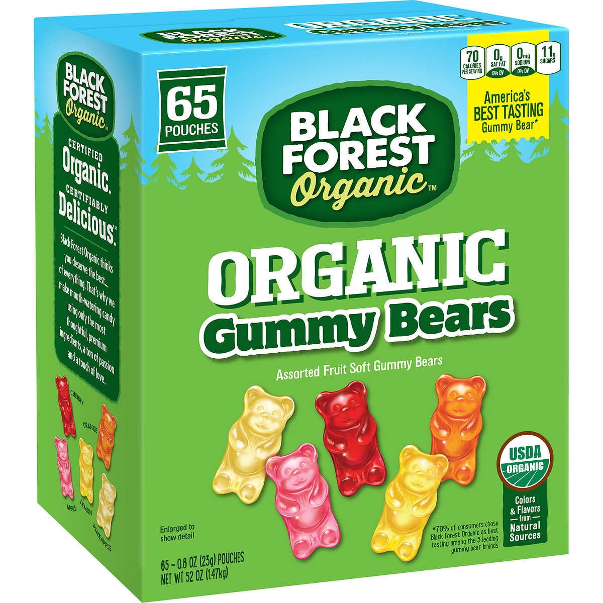 Black Forest Organic Gummy Bears 0.8 Ounce (65 Count) - Walmart.com