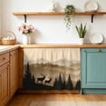 Black Forest Sink Skirt 11"Wx13"L,Dustproof Under Sink Curtain with ...