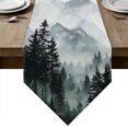 Black Forest Table Runner Linen Burlap Table Runner 70 Inches Long ...