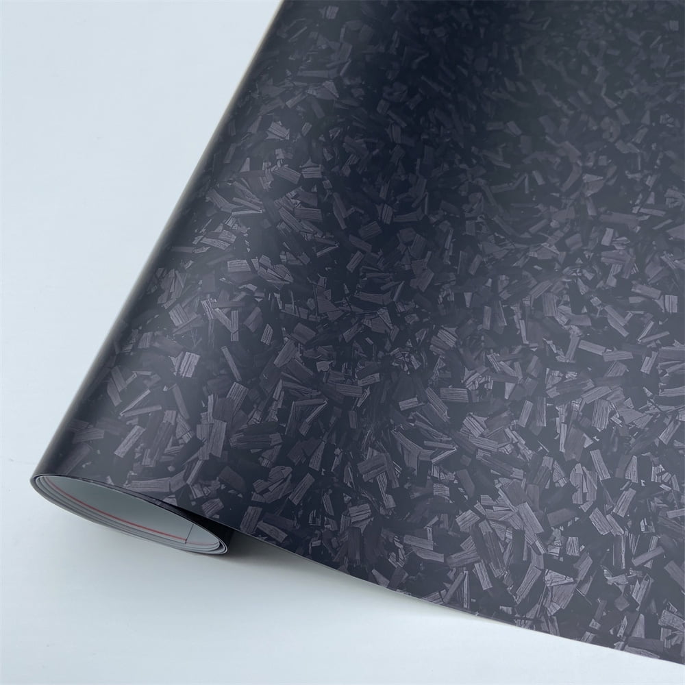 Black Forged Carbon Fiber Vinyl Wrap - Cosmic Hex Pattern for Car ...
