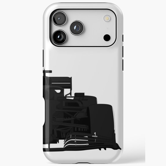 Black Formula 1 Racing Car Art iPhone Case 17 16 15 14 13 12 11 Pro Max ...