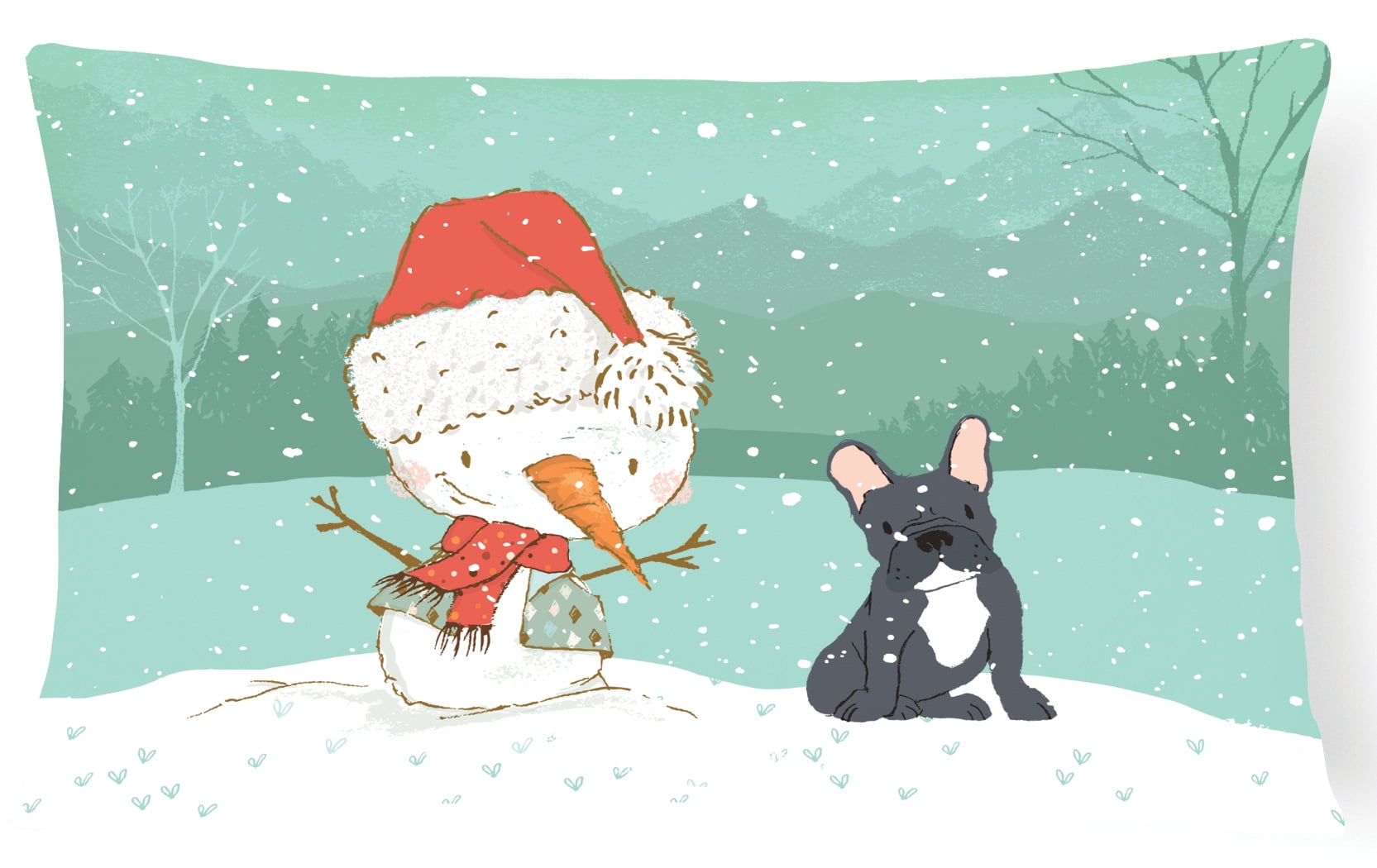 Black French Bulldog Snowman Christmas - Walmart.com