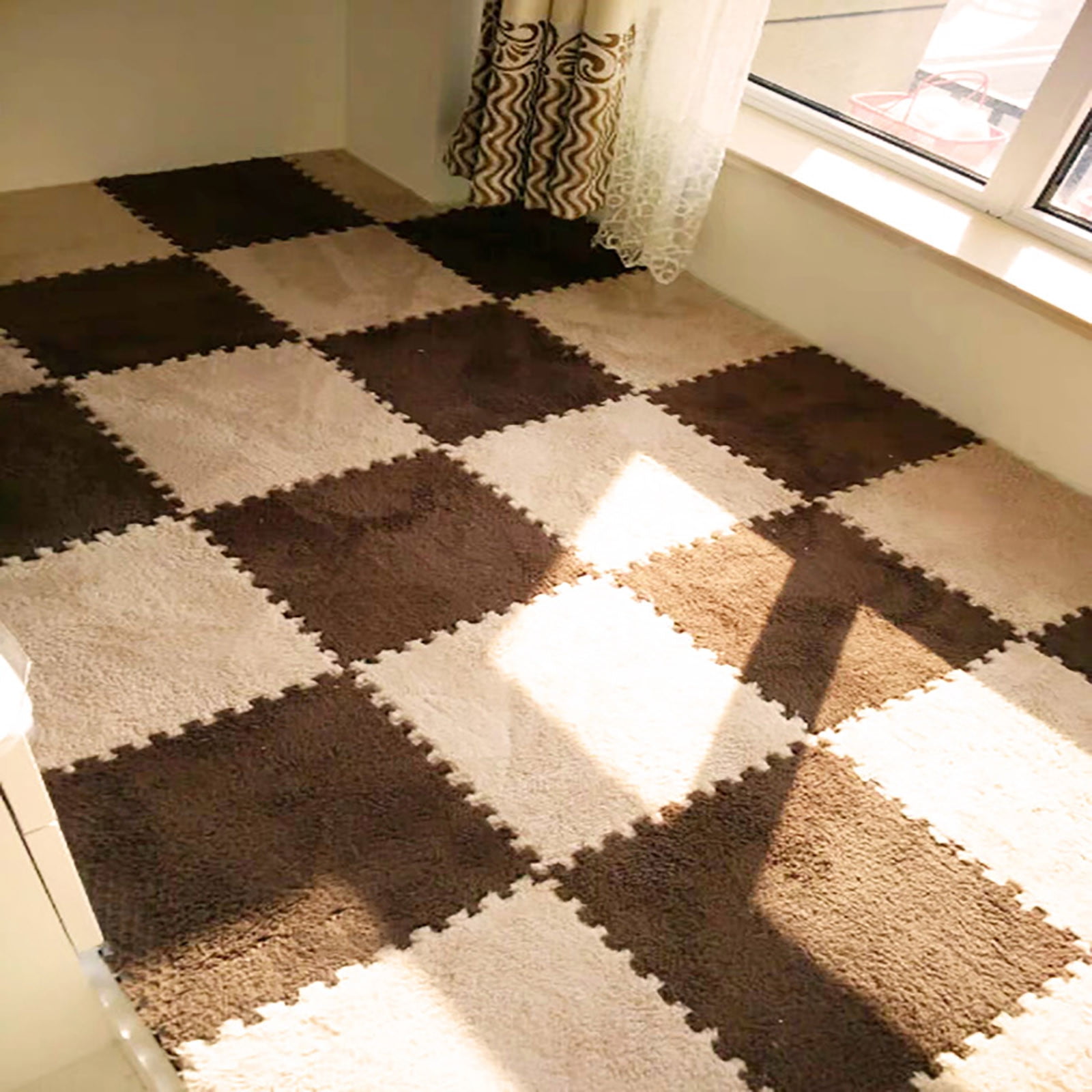 Black and Friday 2024 Clearance Plush Foam Floor Tiles for Kids,Carpet ...