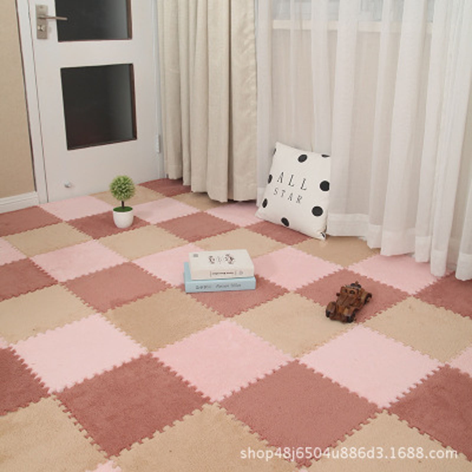 Black and Friday 2024 Clearance Plush Foam Floor Tiles for Kids,Carpet ...