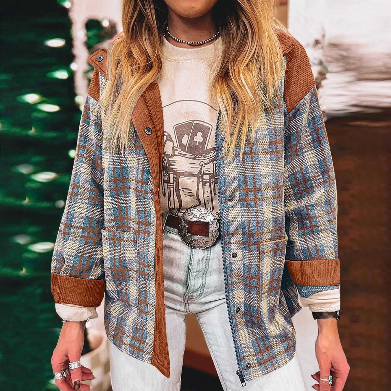 Black*Friday ChaoHeng Fall Outfits for Women 2025 Women's Plaid ...