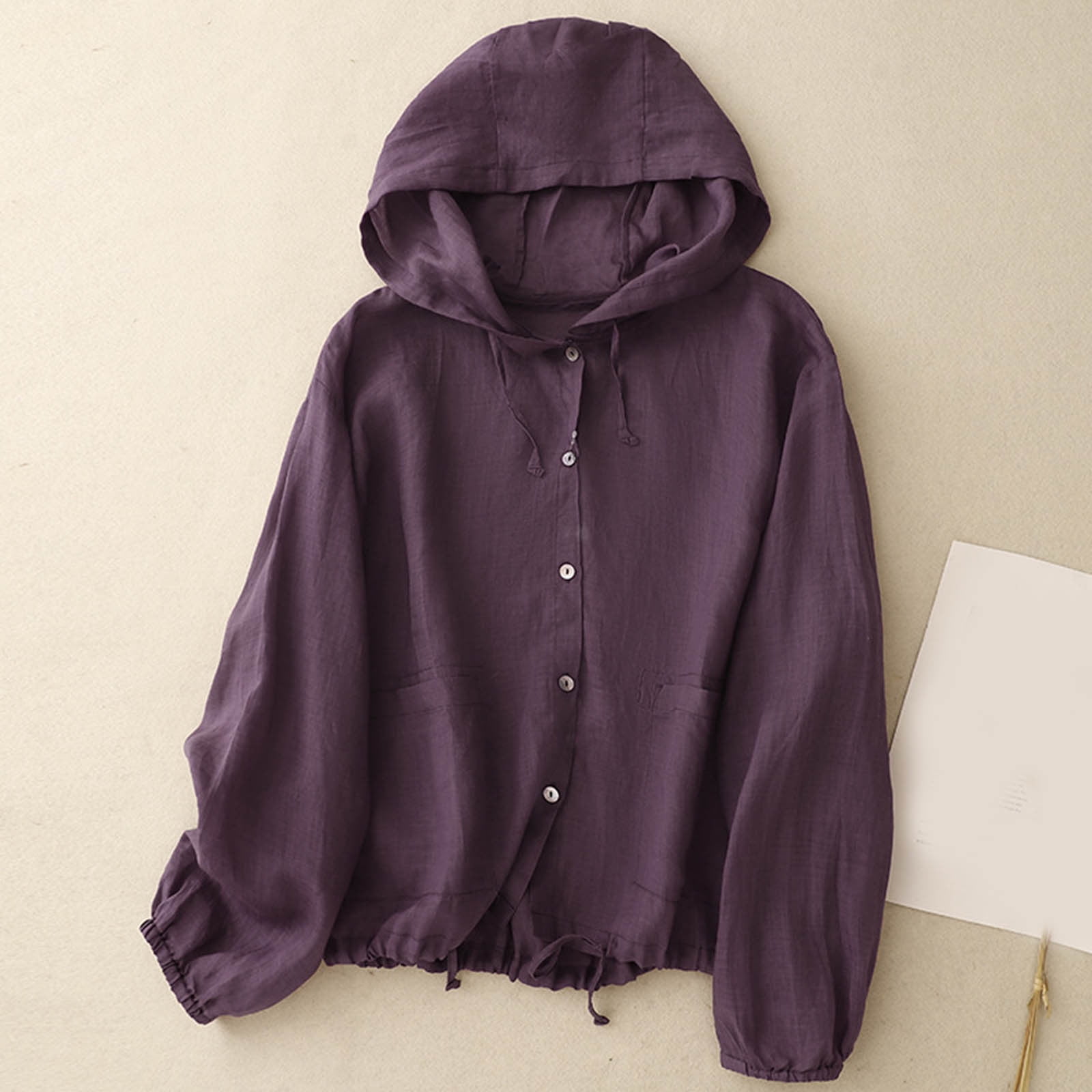 Black**Friday ChaoHeng Womens Fall Jackets Women's Summer Linen Like ...