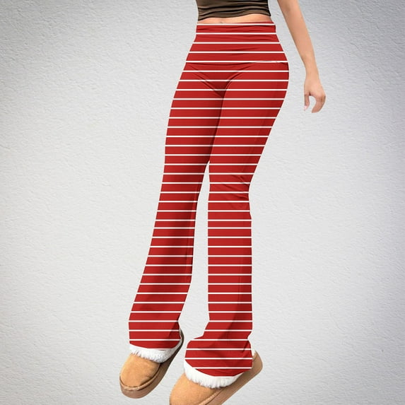 Black**Friday Chaoheng Plus Size Pants Wide Leg Women's Striped ...