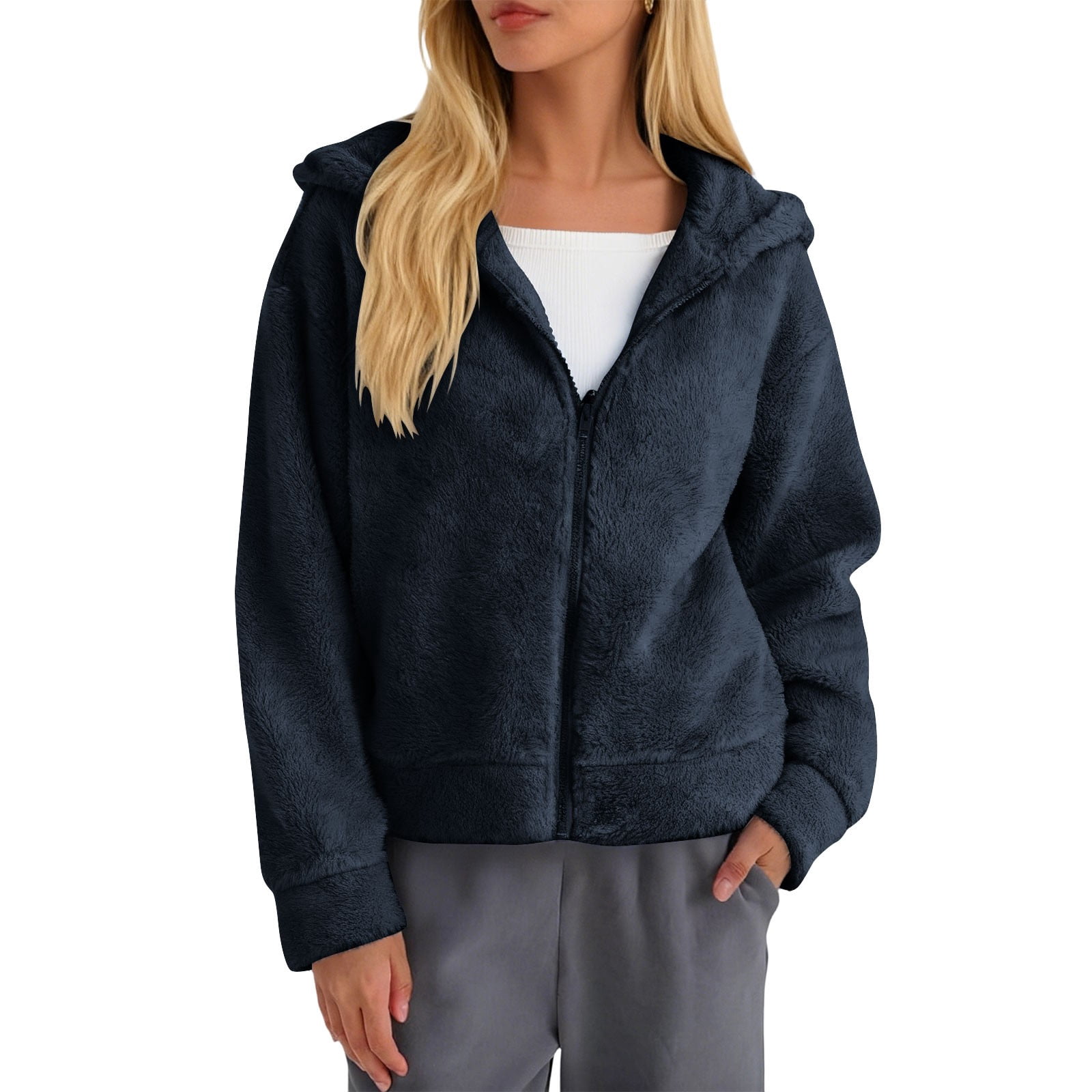 Black*Friday Chaoheng Winter Clothing for Women Women's Plush Fleece ...
