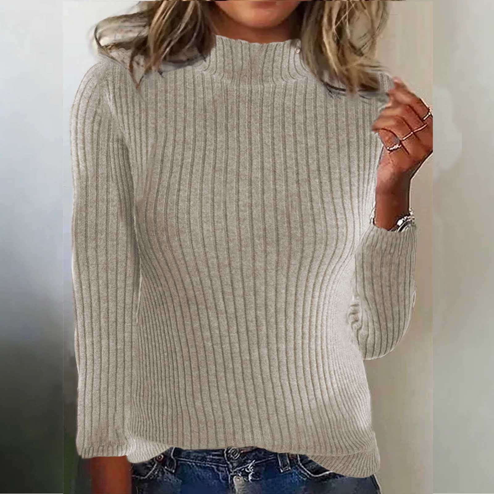Black*Friday Chaoheng Winter Sweaters for Women Plus Size Women's Solid ...