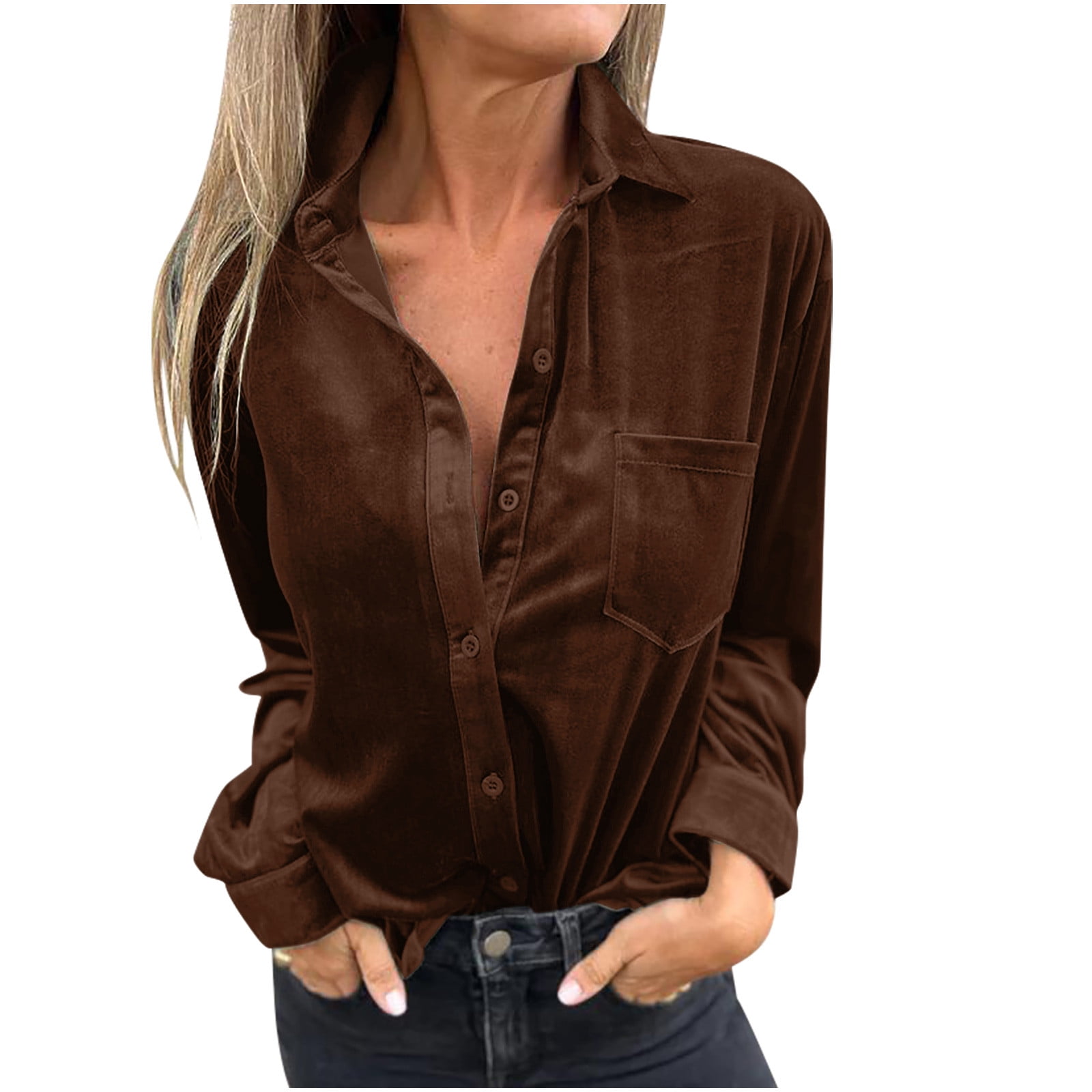 Clearance Deals BUIgtTklOP no boundaries Womens Vintage Velvet Top ...