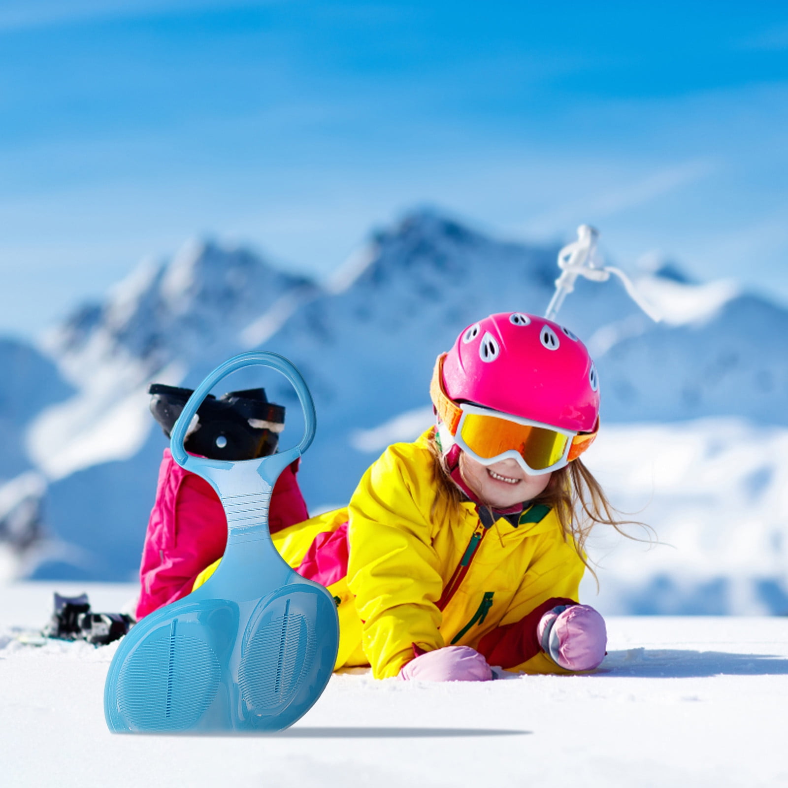 Nrmrqz Outdoor Winter Plastic Skiing Boards Snow Grass Sand Board Ski ...