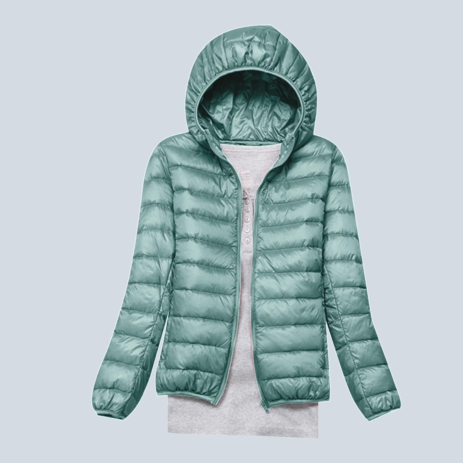 Black and Friday Clothing Sales Idoravan Women's Quilted Puffer Coat ...
