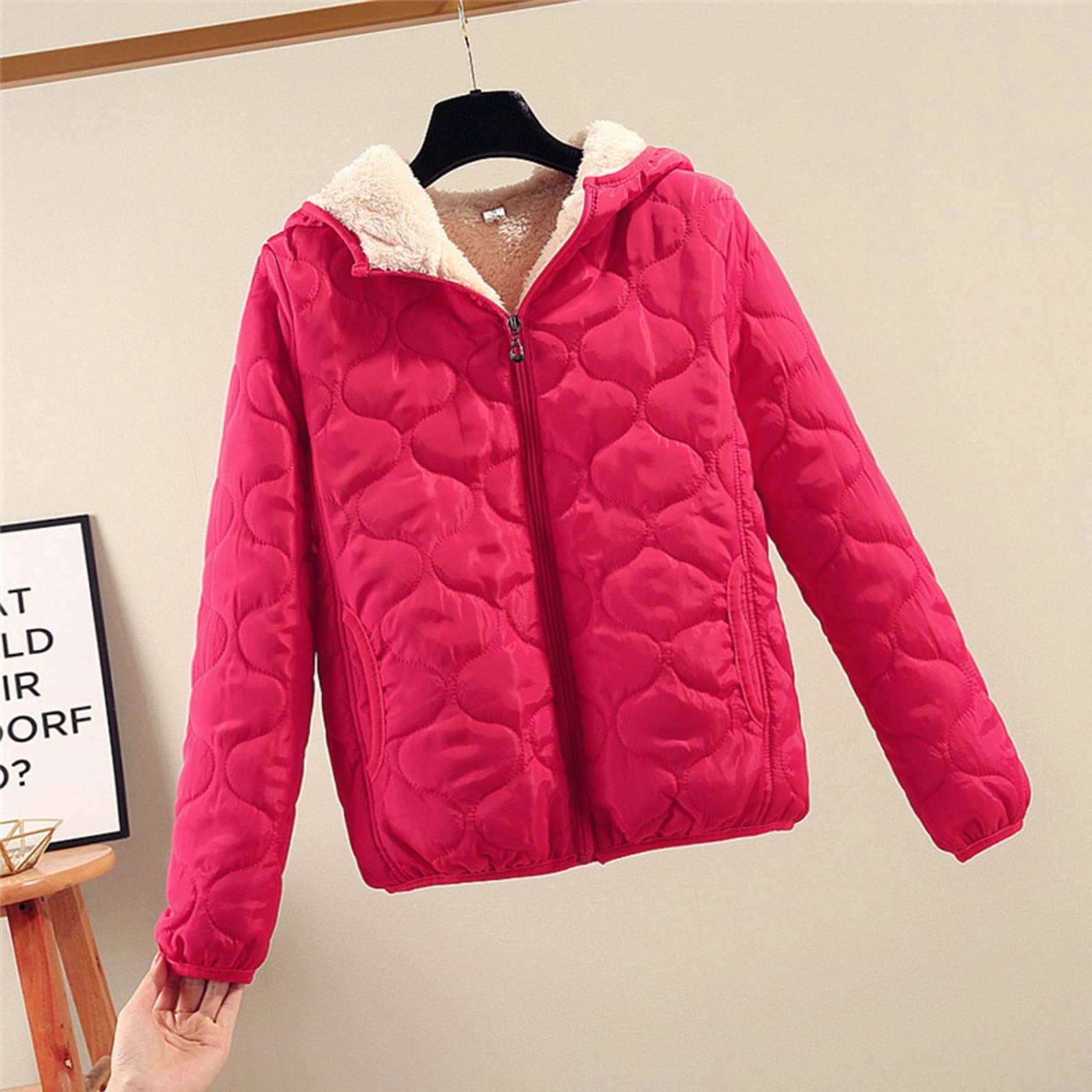 Black and Friday Clothing Sales Idoravan Women's Quilted Puffer Coat ...