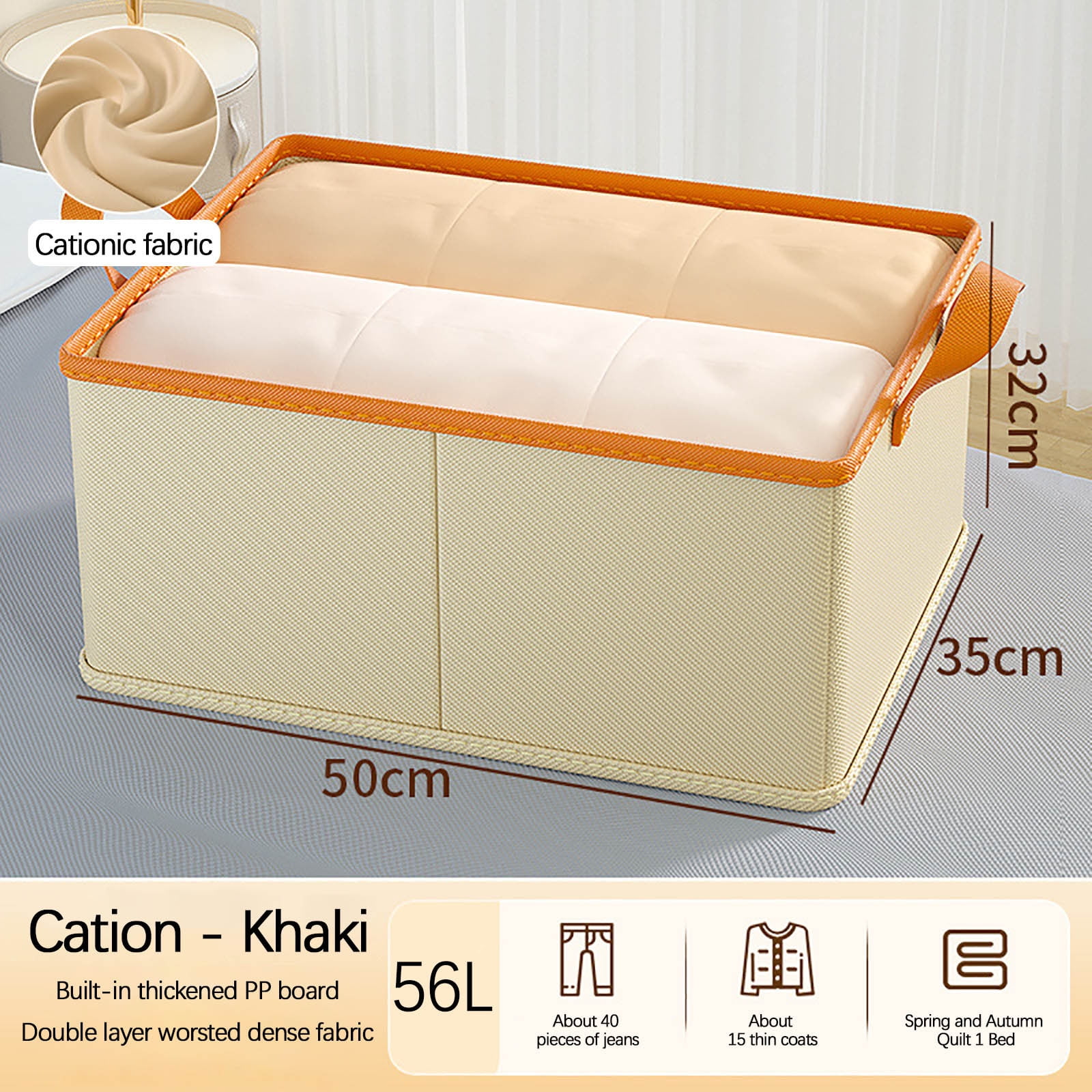 Big Discount, Foldable Closet Storage Box , Clothes Storage Basket ...