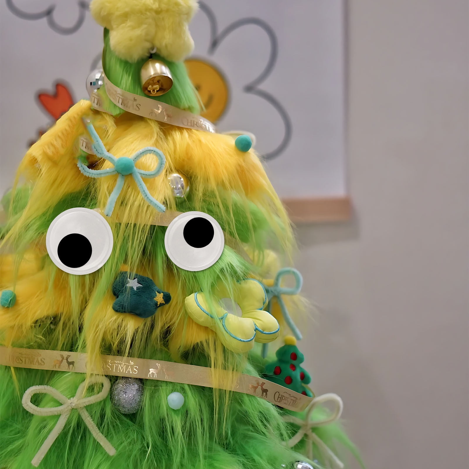 Ihhxbz Moveable Eye Refrigerator Sticker Bush Sticker Handmades Diy ...