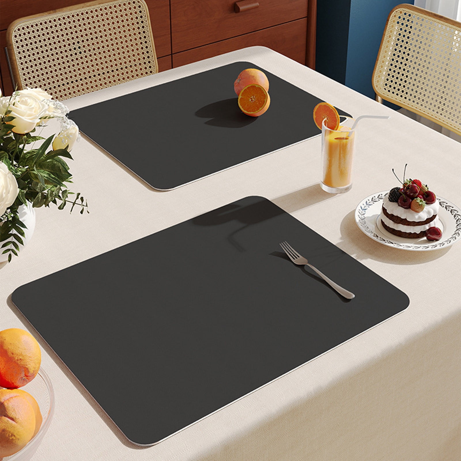 Under 10, Solid Color Insulation Pad Kitchen Table Mat Countertop ...