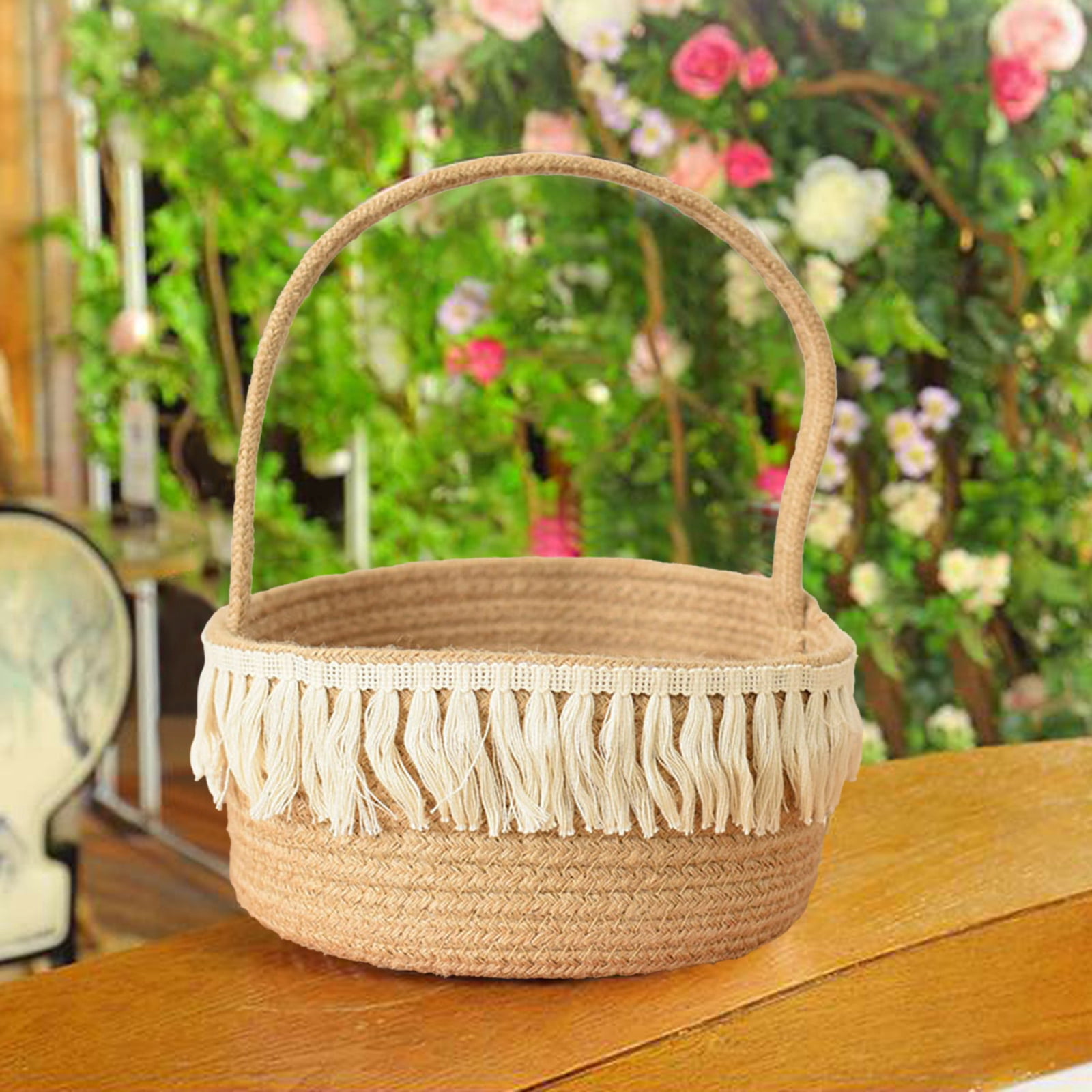 Cyber and Monday Deals, Woven Basket Rope Storage Basket - Cotton ...