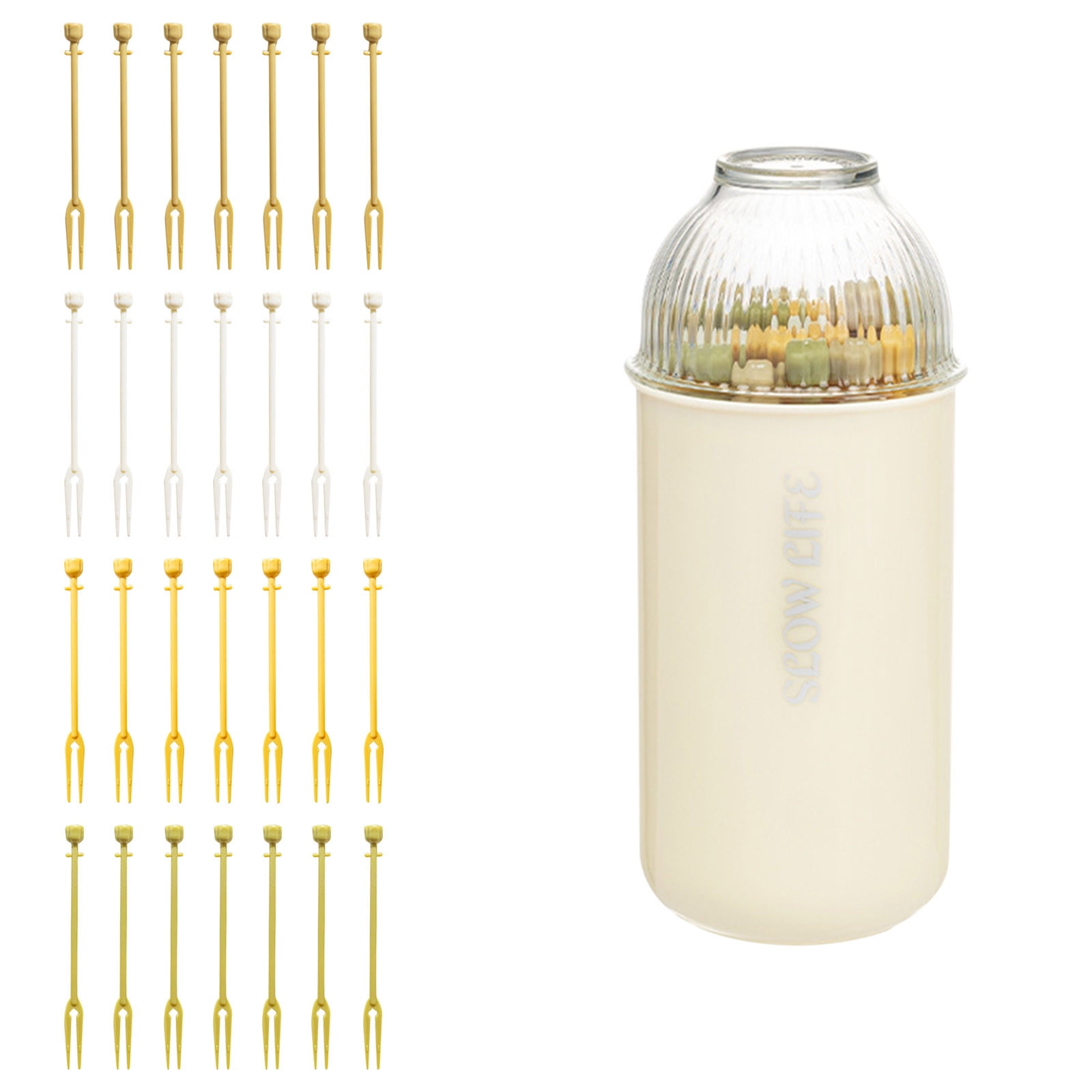 Disposable Party Plates oefntac Disposable Fruit Fork Multifunctional ...