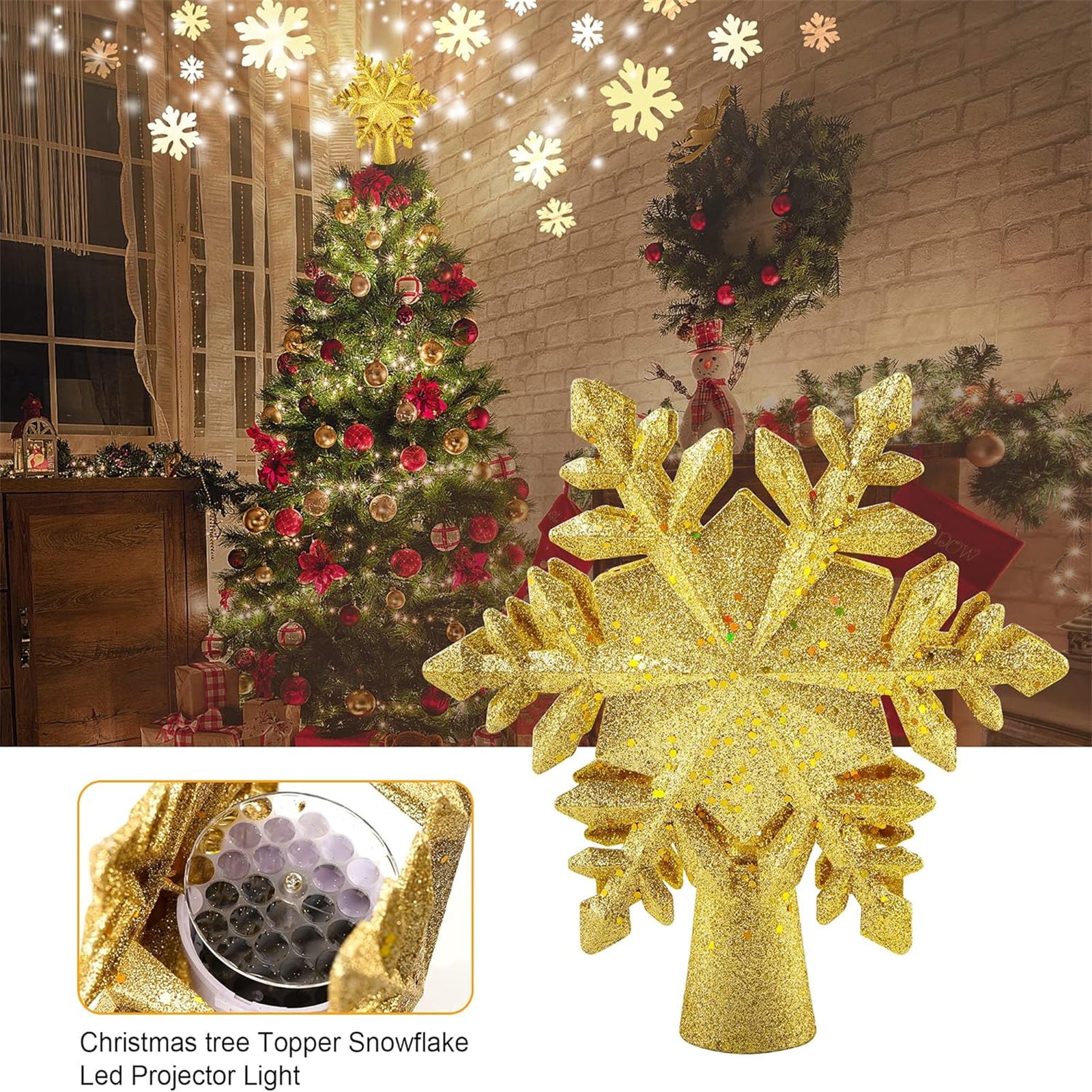 Black and Friday Deals 2024 PiGOGI LED Christmas Tree Top Projection ...