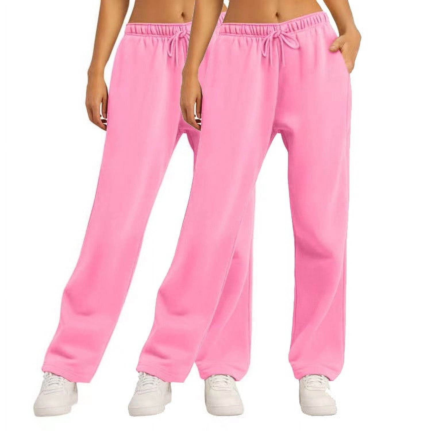 CaiJunJia Clearance No Boundaries 2 Pack Wide Leg Sweatpants for Women ...