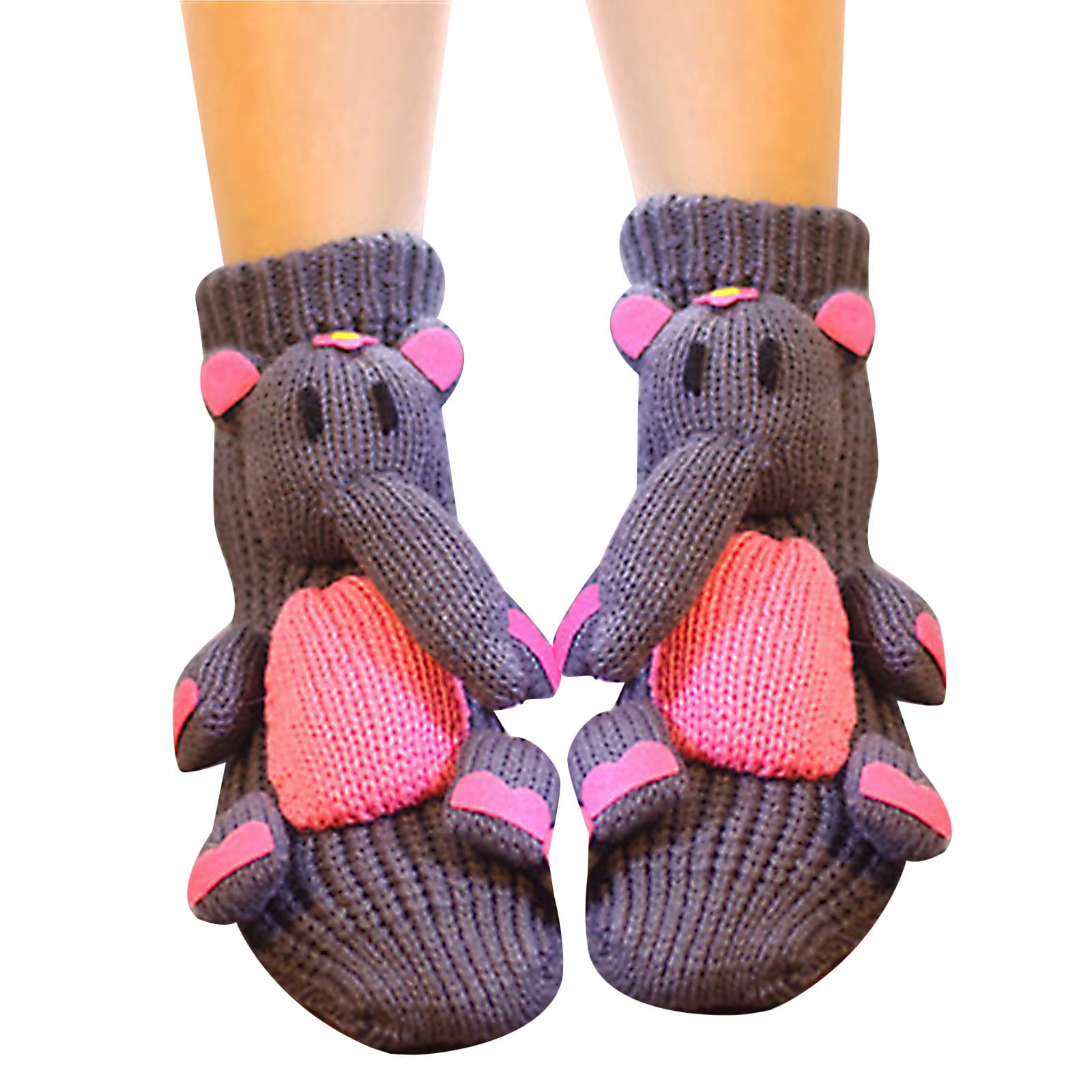 Fjofpr Womens Slipper Socks, Warm Wool, Cute Fuzzy Floor Socks ...