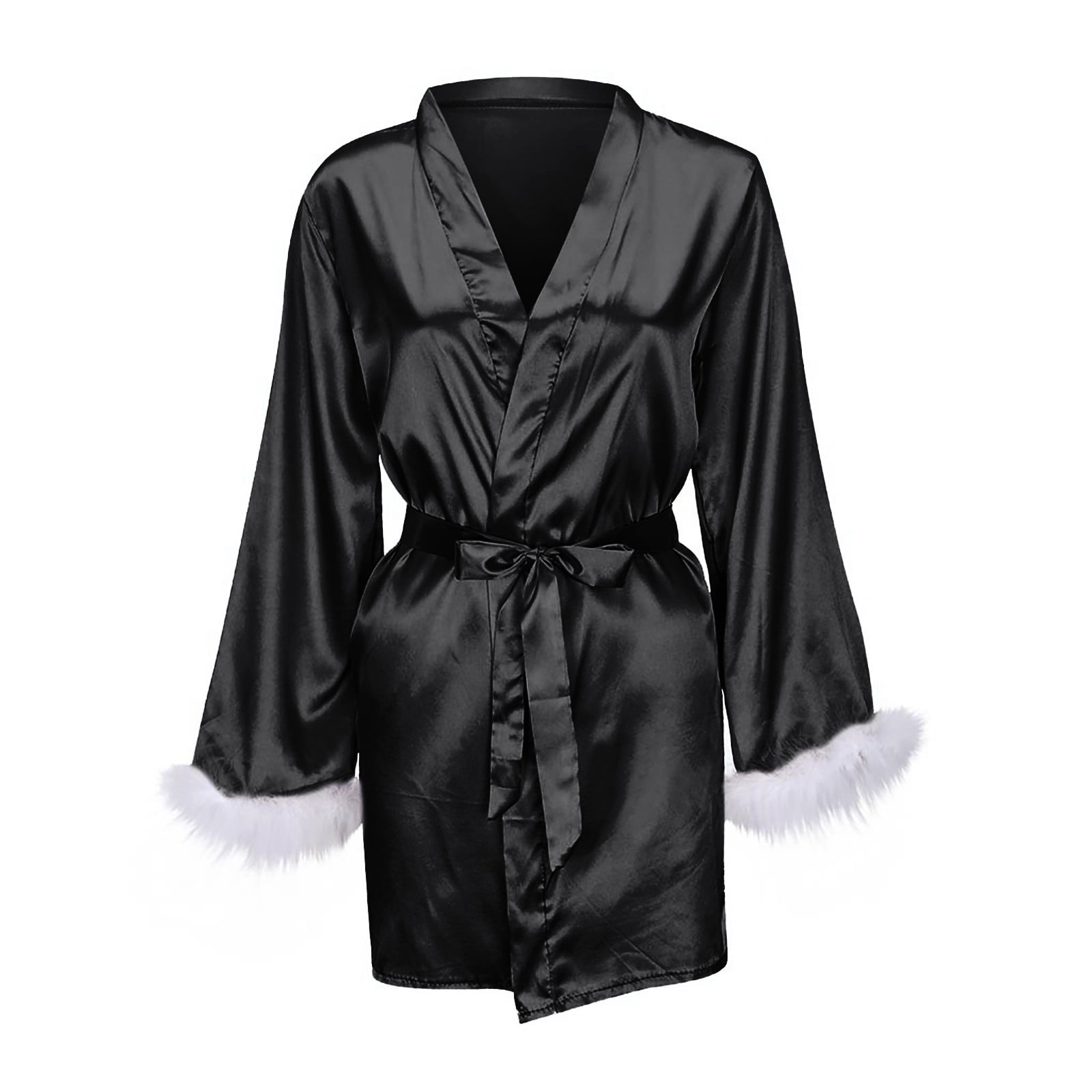 Fjofpr Womens Robe Plus Size Nightgowns Satin Silk Pajamas Women ...