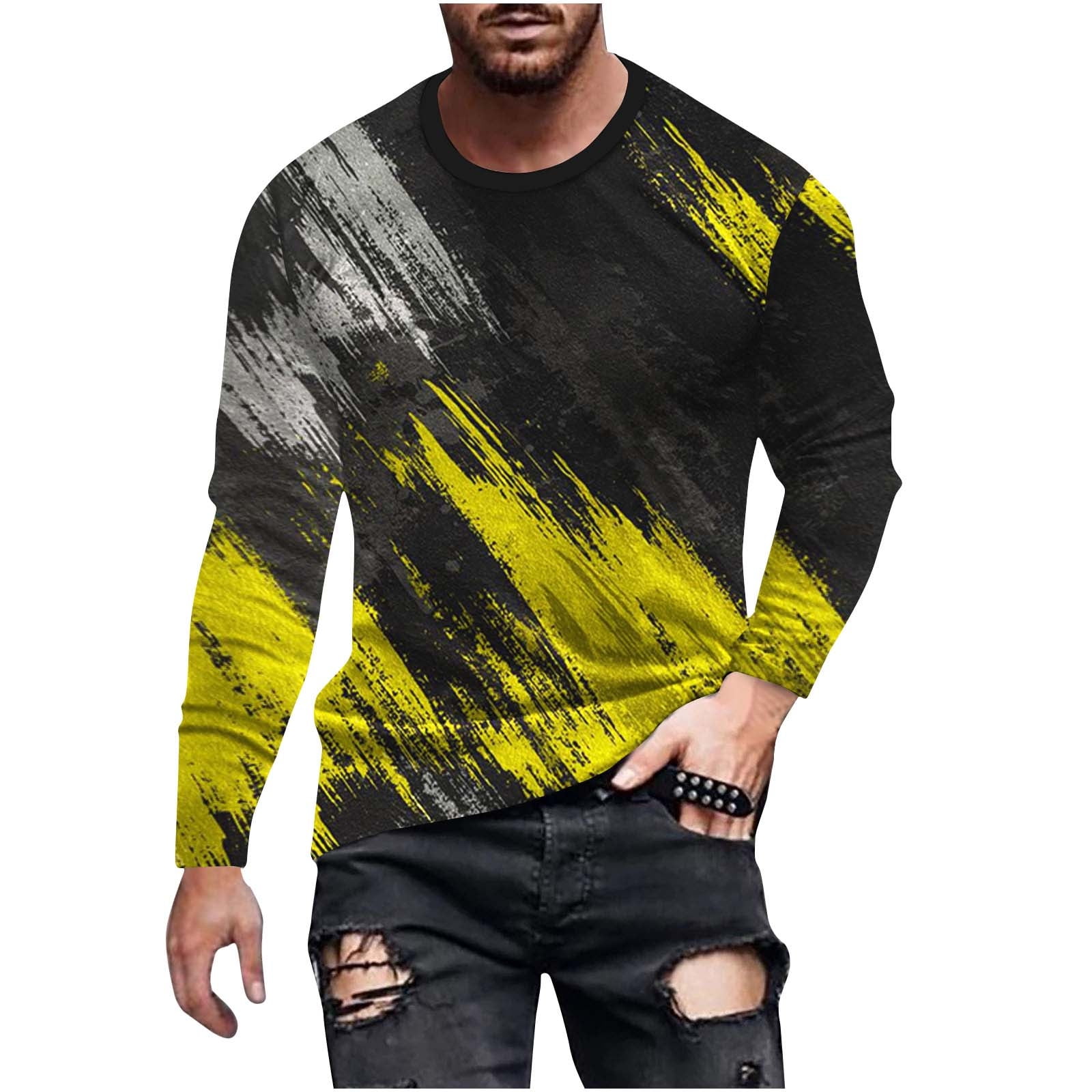 50% Off Clear! Clothes under $5 Viikei Mens Long Sleeve T Shirts Long ...