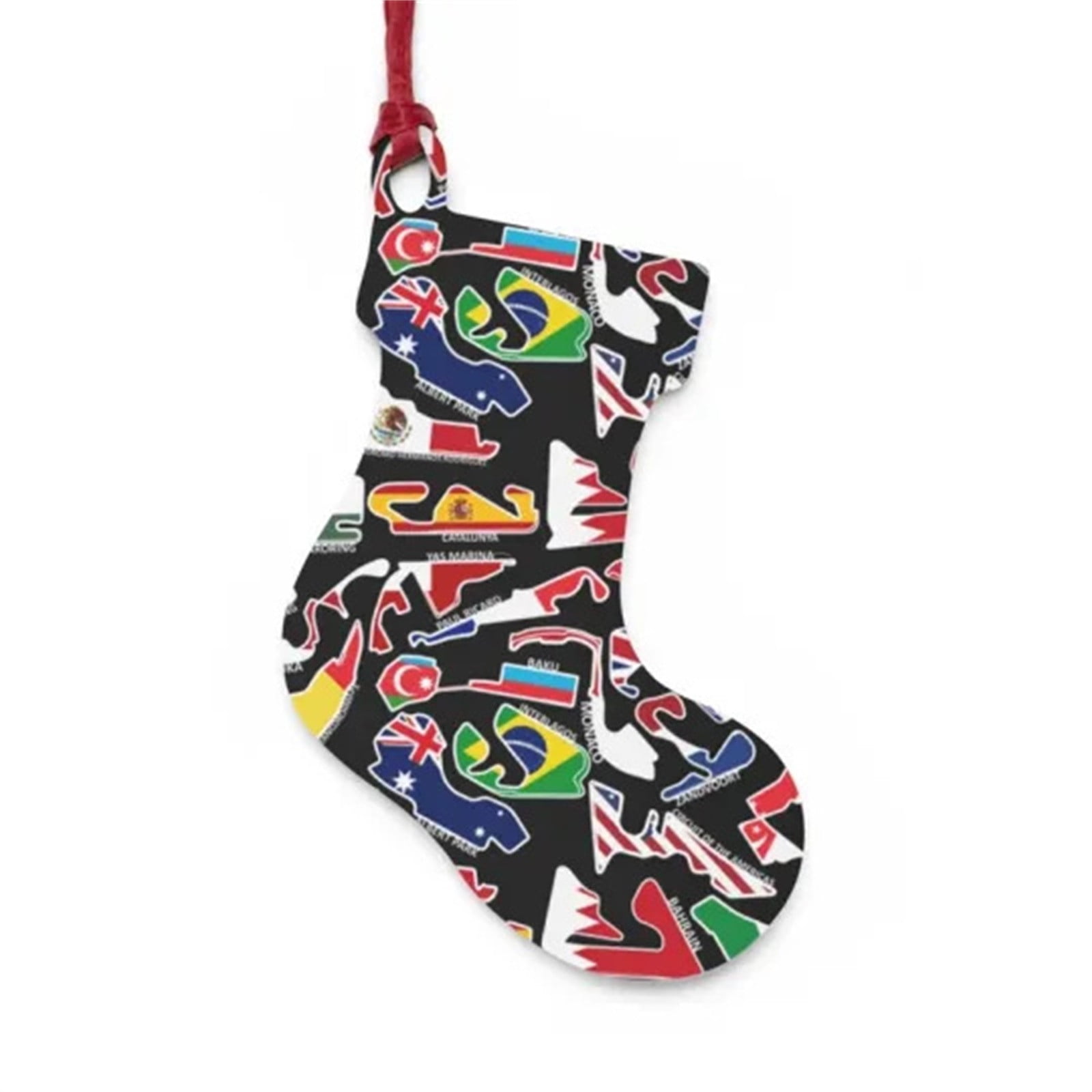 Iumwxz Christmas Tree Acrylic Ornament 1 Racing Tracks Ornaments ...