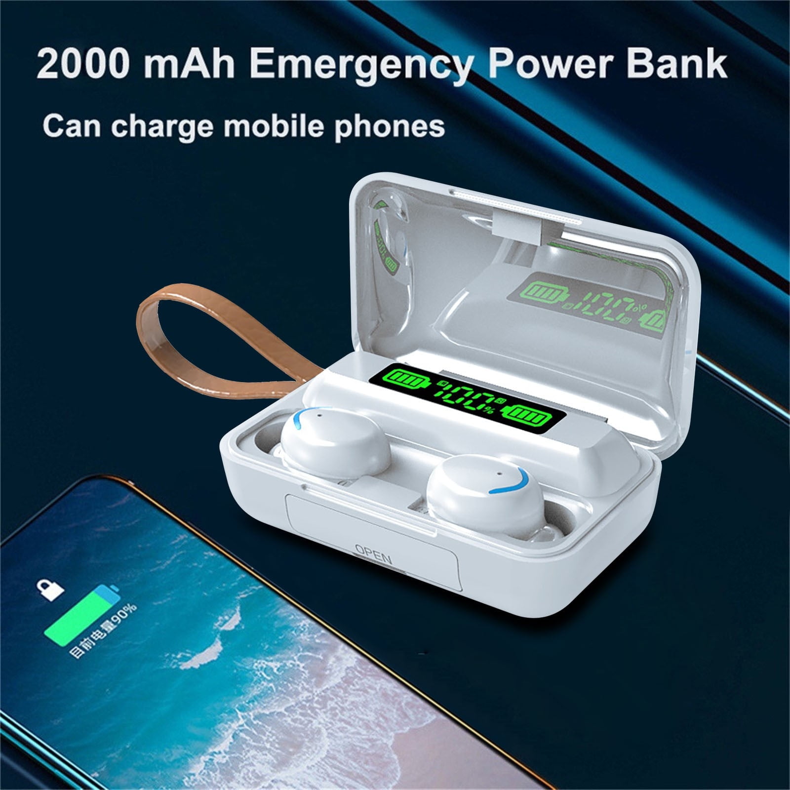 Latrodar Wireless Mini Headset Bluetooth 5.0 Sport Headset Portable ...