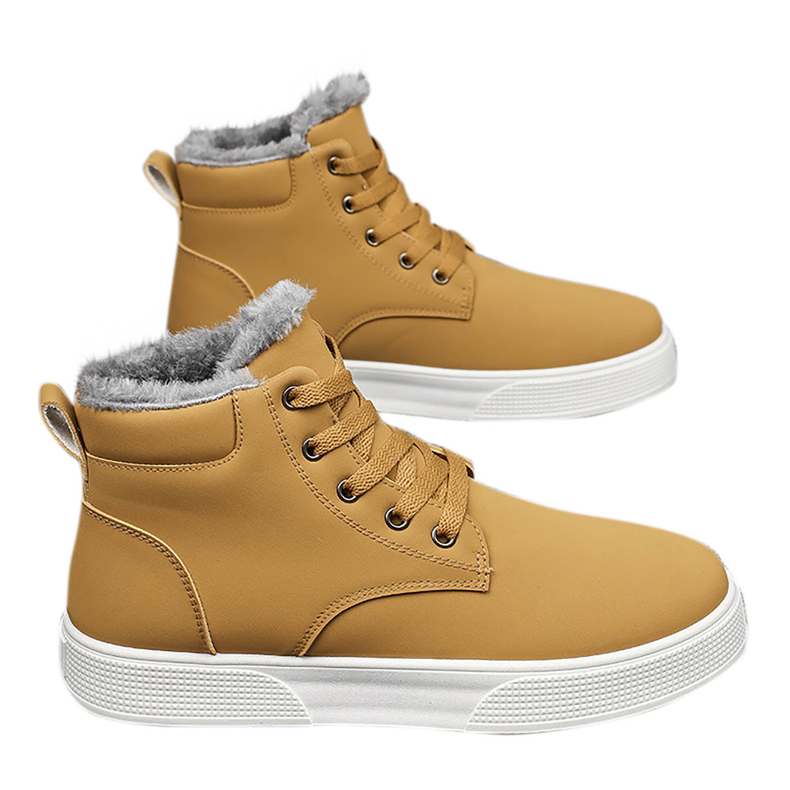 Shoes for Women,Uklsqma Man Solid Color Round Head Plush Lining Keep ...