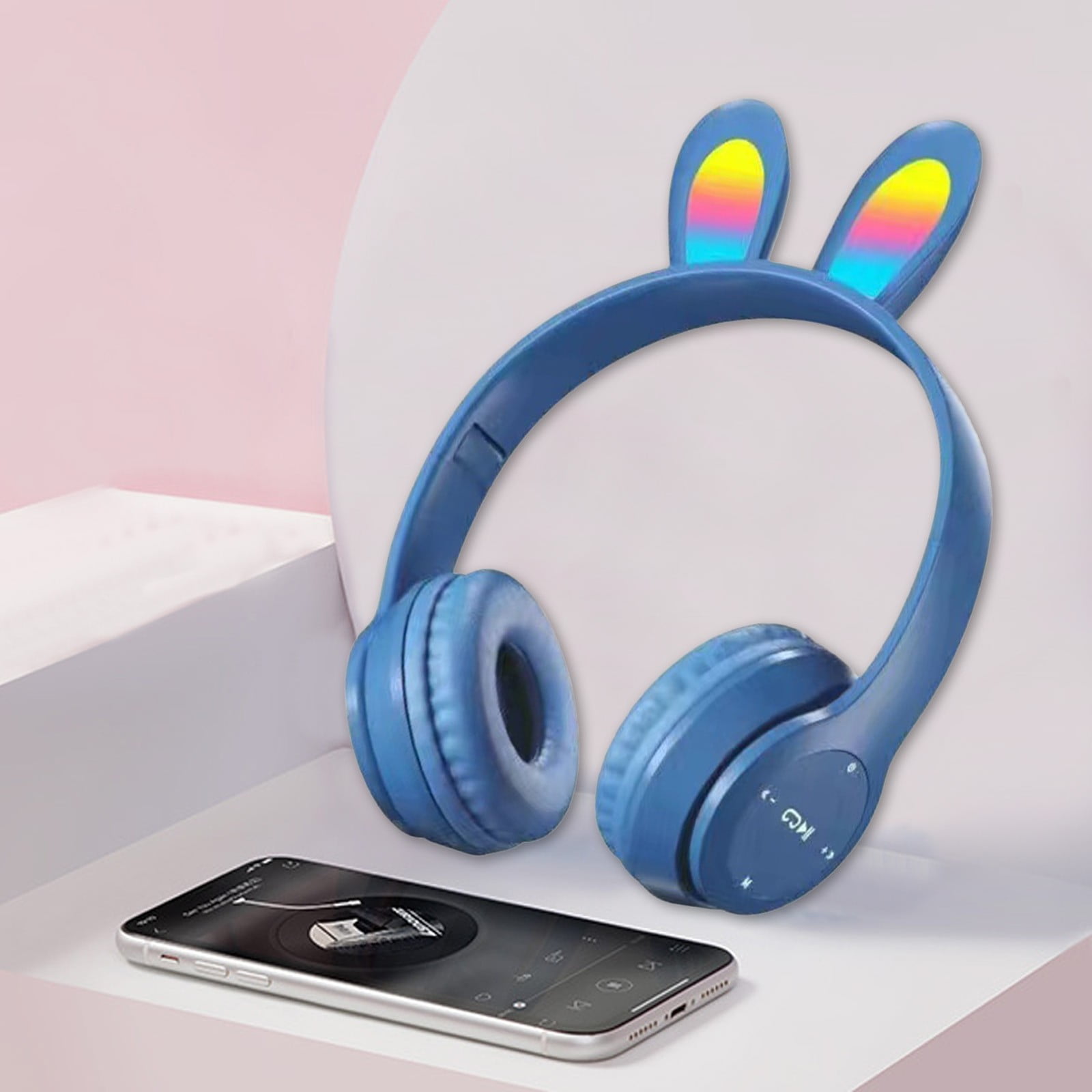 Latrodar Ear Head Mounted Bluetooth Earbuds Foldable Upgraded ful ...