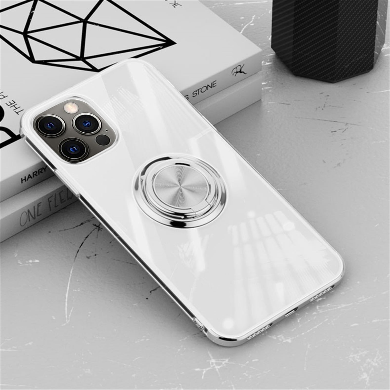 Latrodar For 12 Pro Max Clear Budget-Friendly rame Case Ring Stand ...