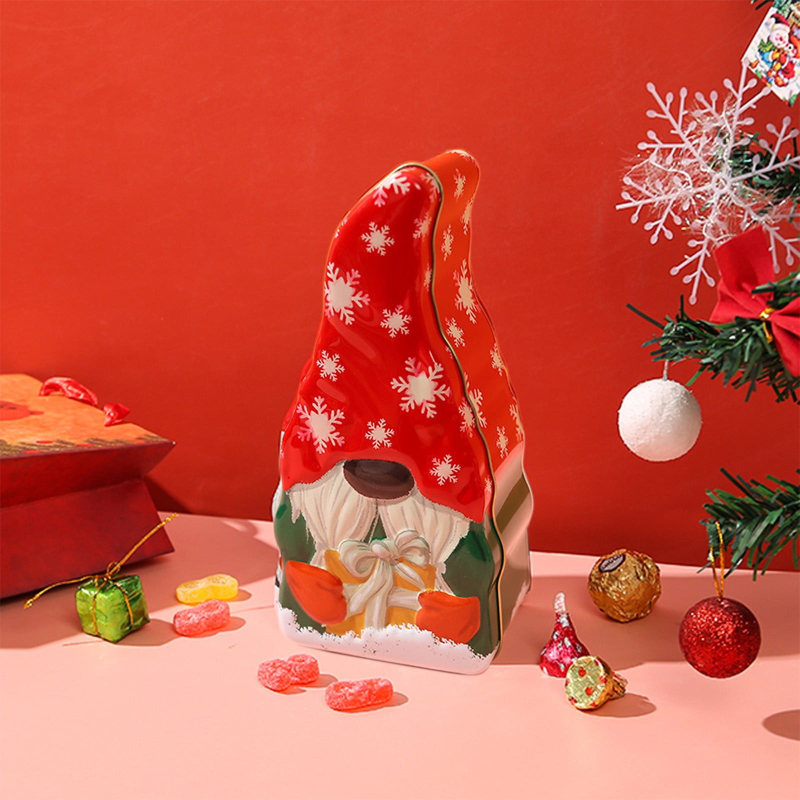 oefntac Toys Christmas Gift Christmas Present Christmas Candy Box Santa ...