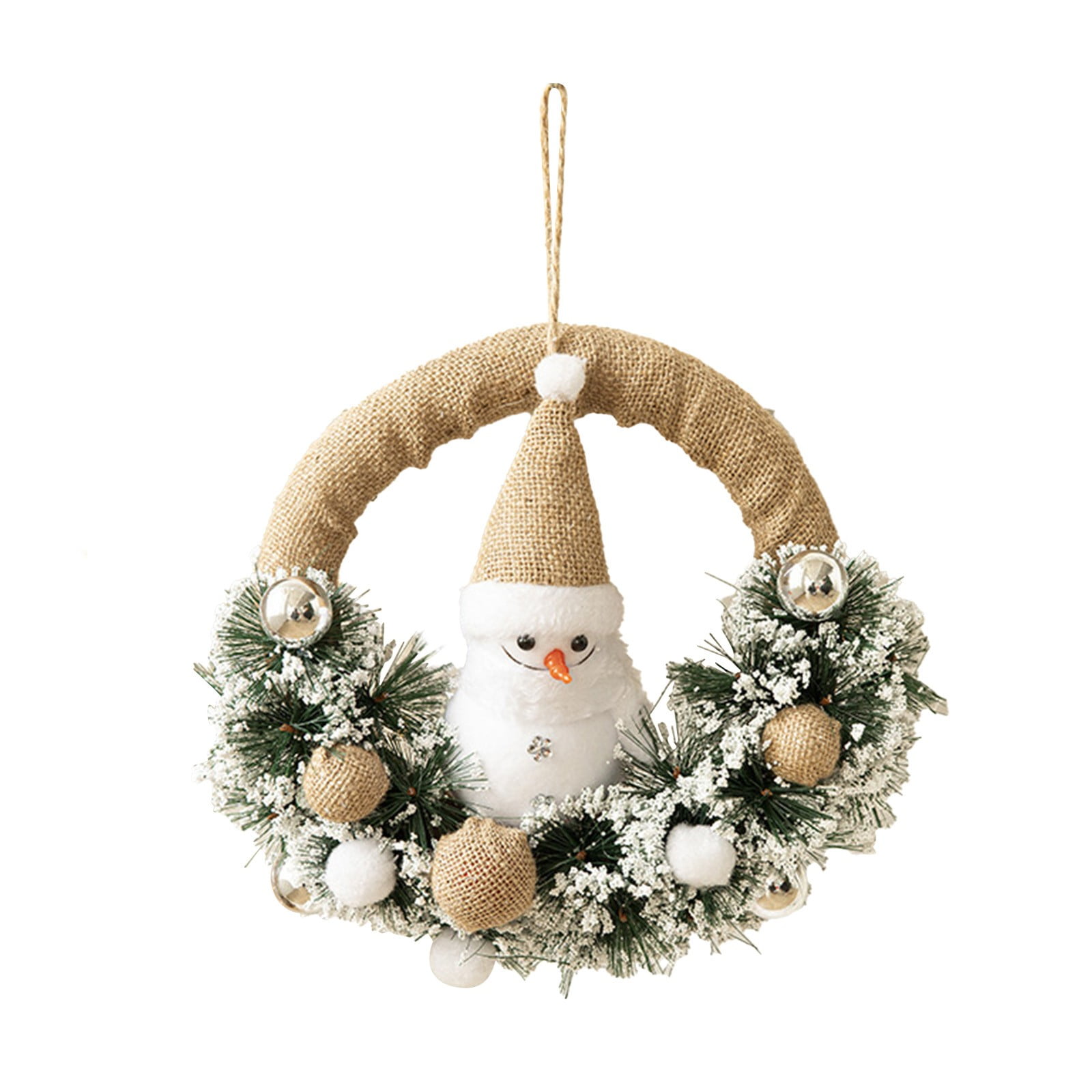 Clearance Wreath! Standing Christmas Plush Figurine Decorations With ...