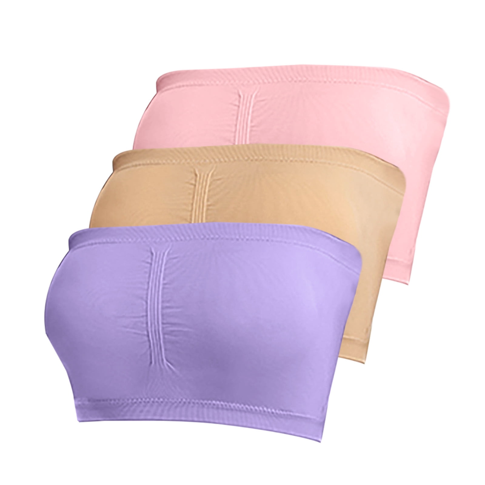 Womens Bra Women's Stretch Strapless Bra,Summer Bandeau Bra,Plus Size ...