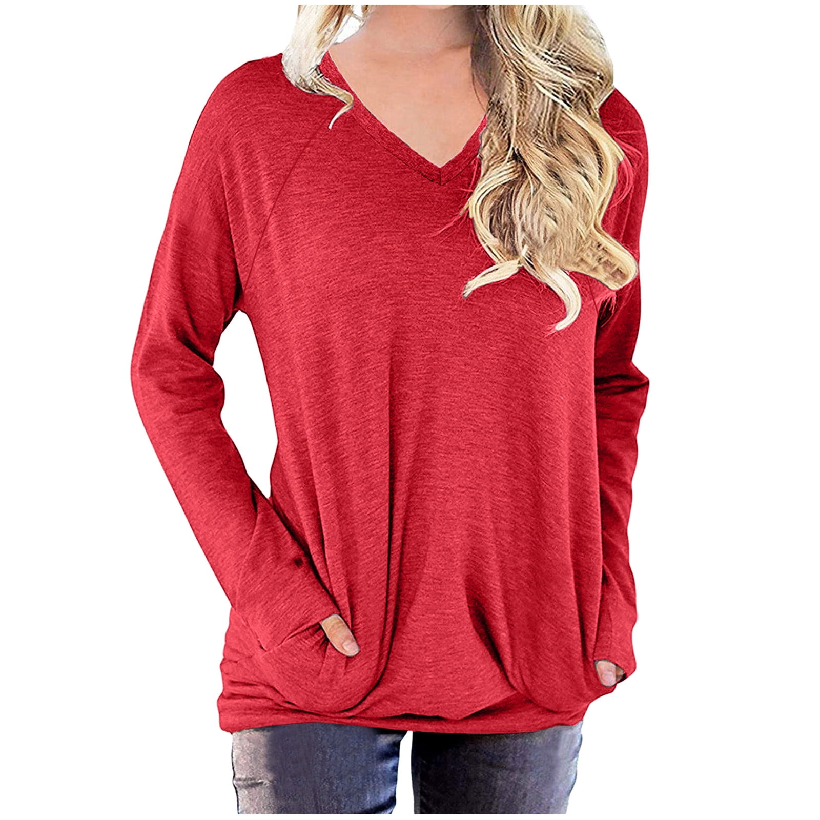 Xqxayjr Fall Clothes For Women Savings Clearance Dressy Tops For Women ...