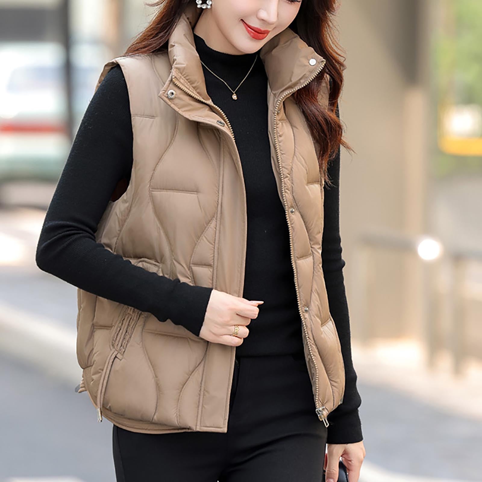 Black*Friday Sale Chaoheng Womens Vests Outerwear Winter Women's New Street Style Vest,Casual ...