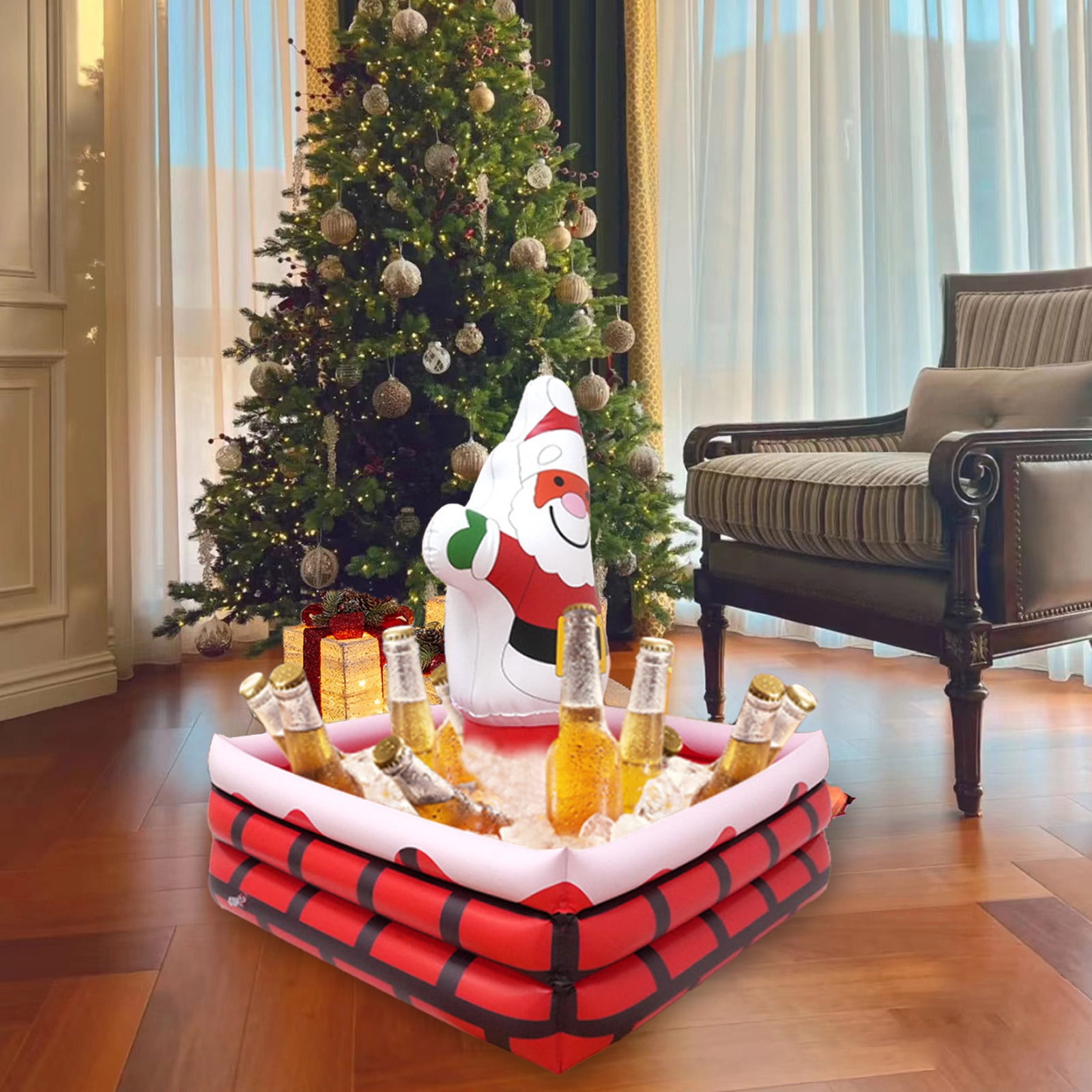 Black and Friday Sales kkbbma Inflatable Christmas Santa Ice Serving ...