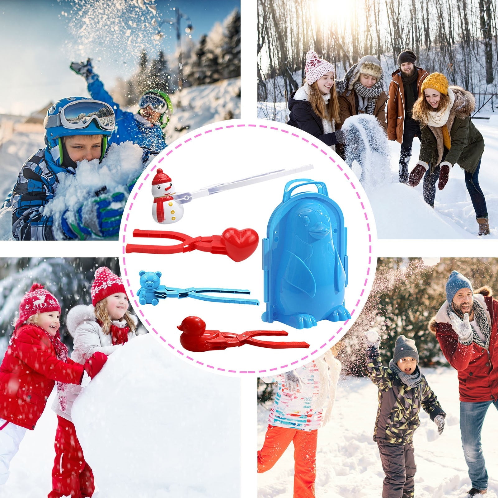 Latrodar Stocking Stuffers for Kids Snow Maker Clip Maker Shape Snow S ...