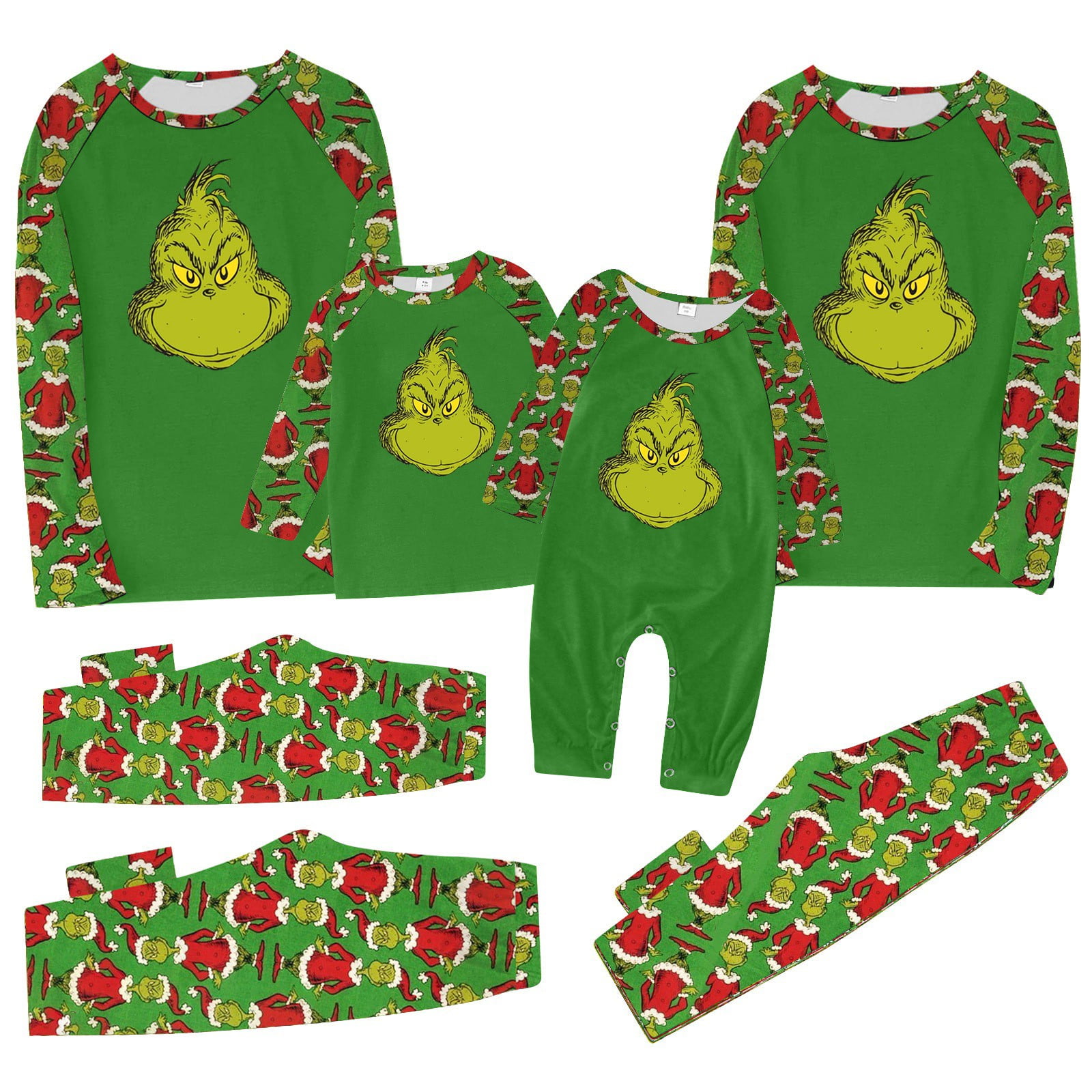 Clearance!!! Tplvbz Grinch Family Christmas Pajamas Matching Sets, Xmas ...