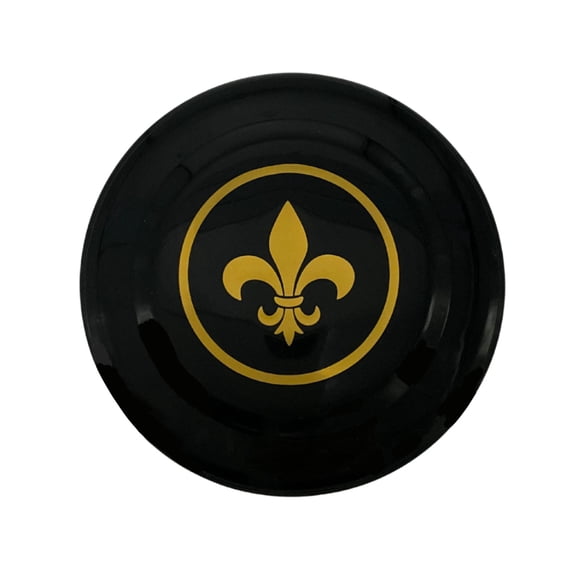 Black Frisbee with Gold Fleur de Lis Imprint 7" (Dozen) - Walmart.com