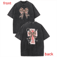 Black Front Back Print Tshirt Graphic Tees Cotton Shirts Stylish ...