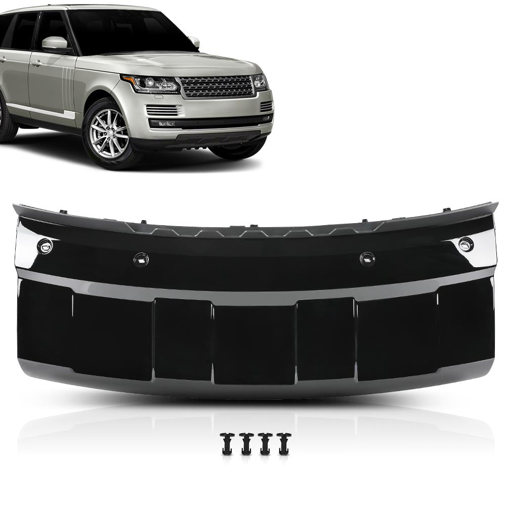 Black Front Bumper Skid Plate Guard Cover Fit For 2013-17 Land Rover ...