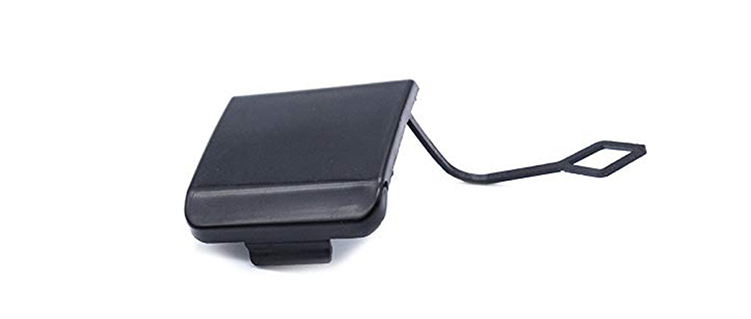 Black-Front Bumper Tow Hook Winch Cover, Mercedes Benz C Class ...