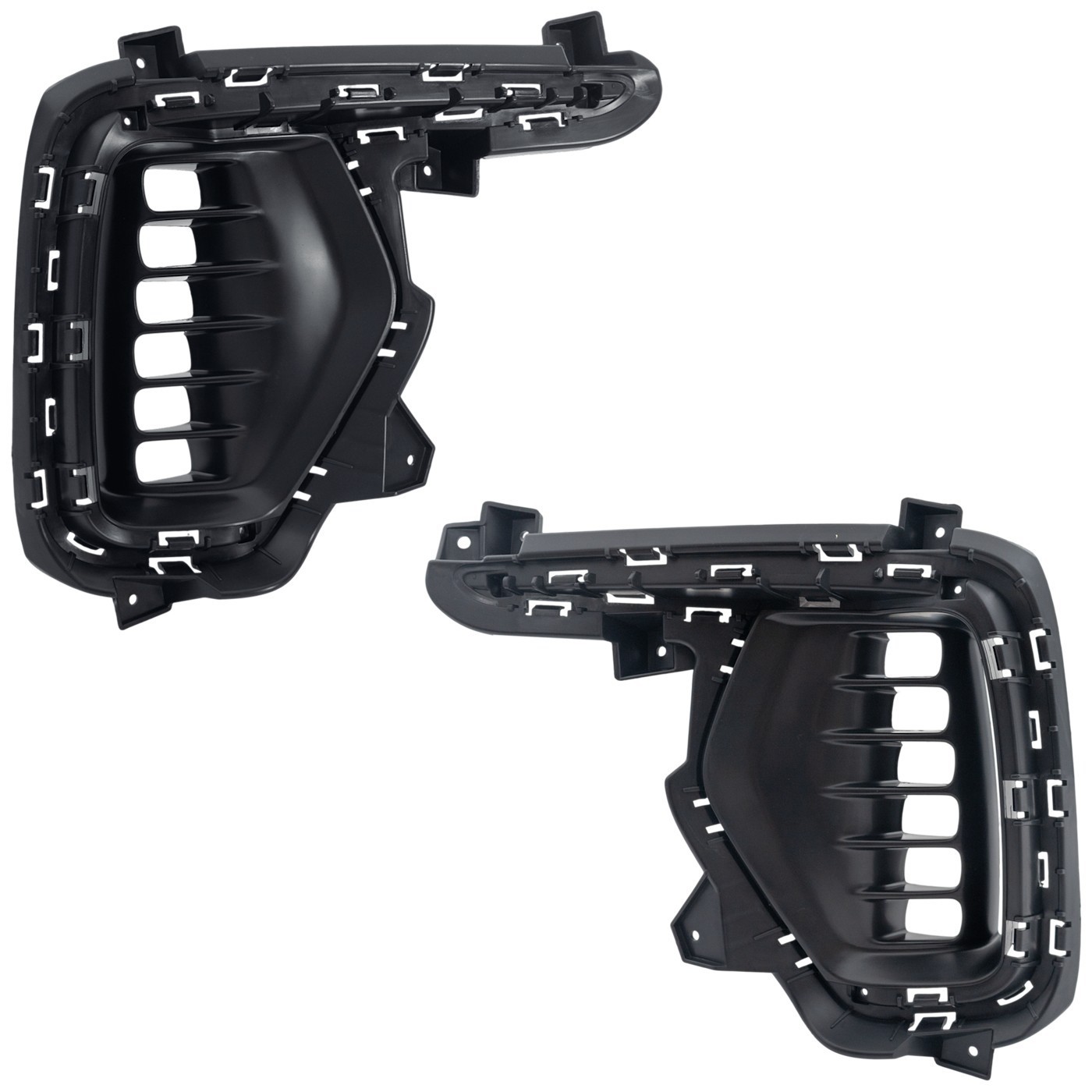 Black Front Fog Light Covers Set of 2 for Driver & Passenger Side ...