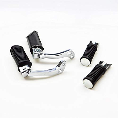 Black Front Rear Footrests Foot Pegs Foot Pedals For Off Road Dirt Pit ...