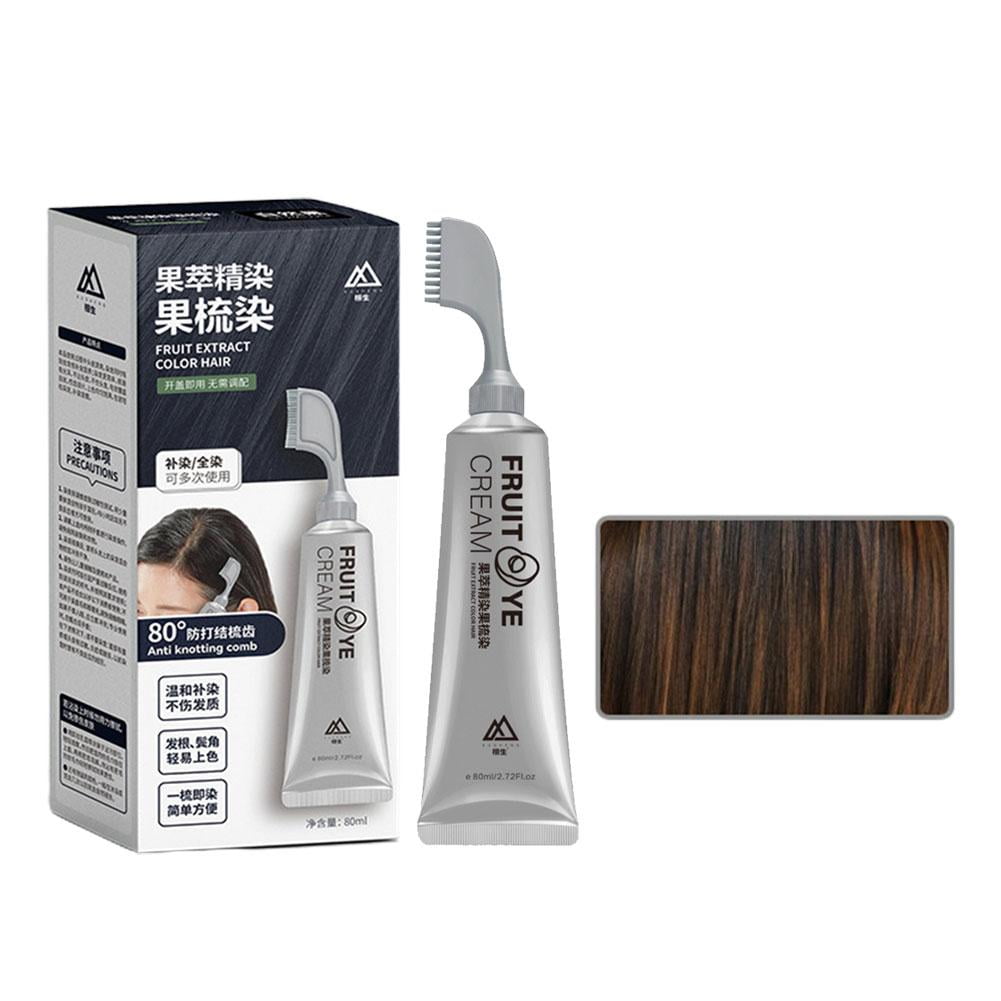 Black Fruit Dyeing Cream, Natural Hair Dye Cream, lack Hair Dye . Q0O7 ...